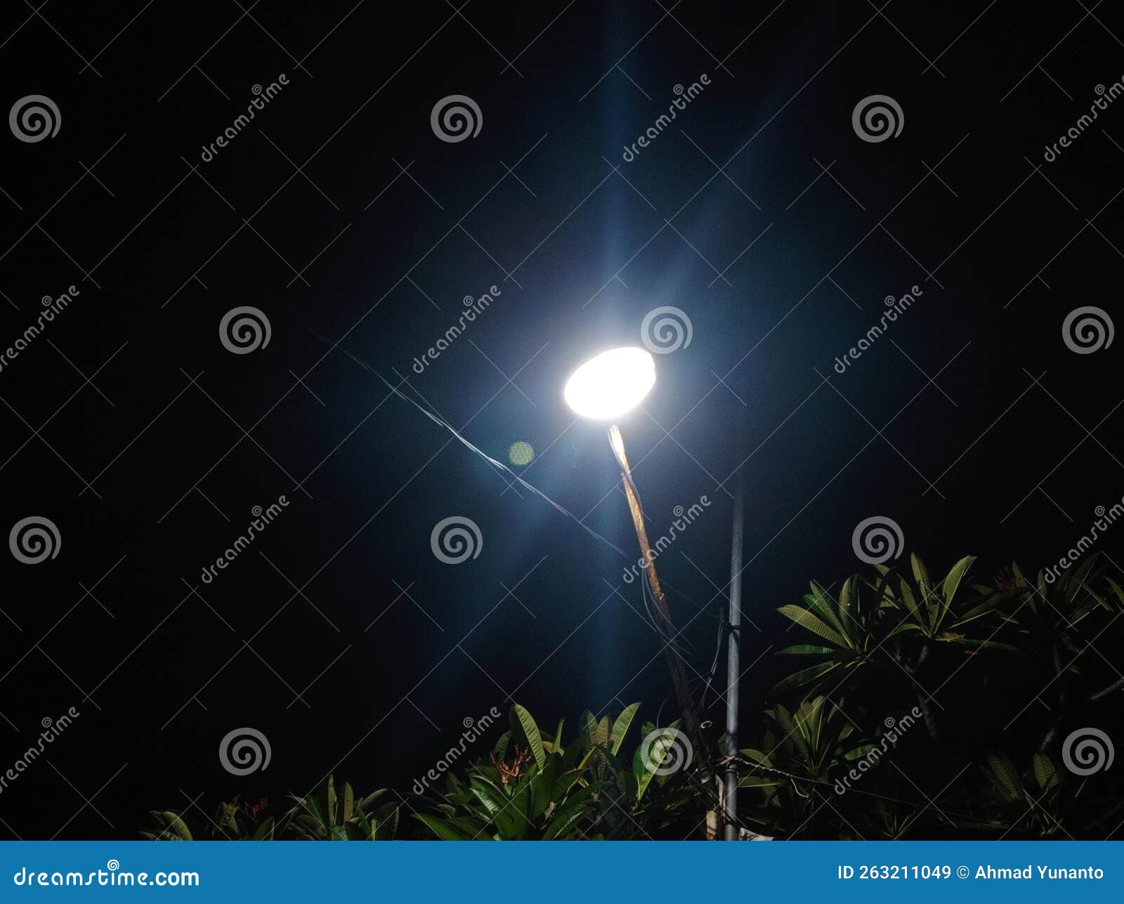 The Silence of a Lonely and Calm Night with a Cool Breeze Stock Image ...