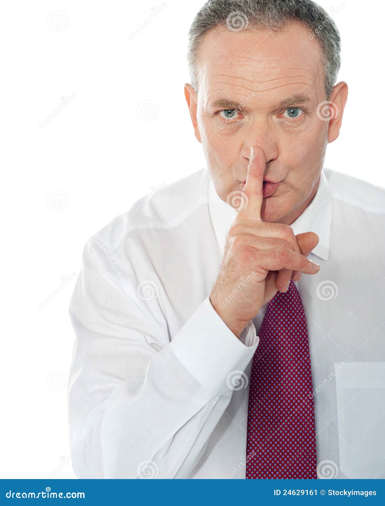 Silence please stock image. Image of elder, confident - 24629161