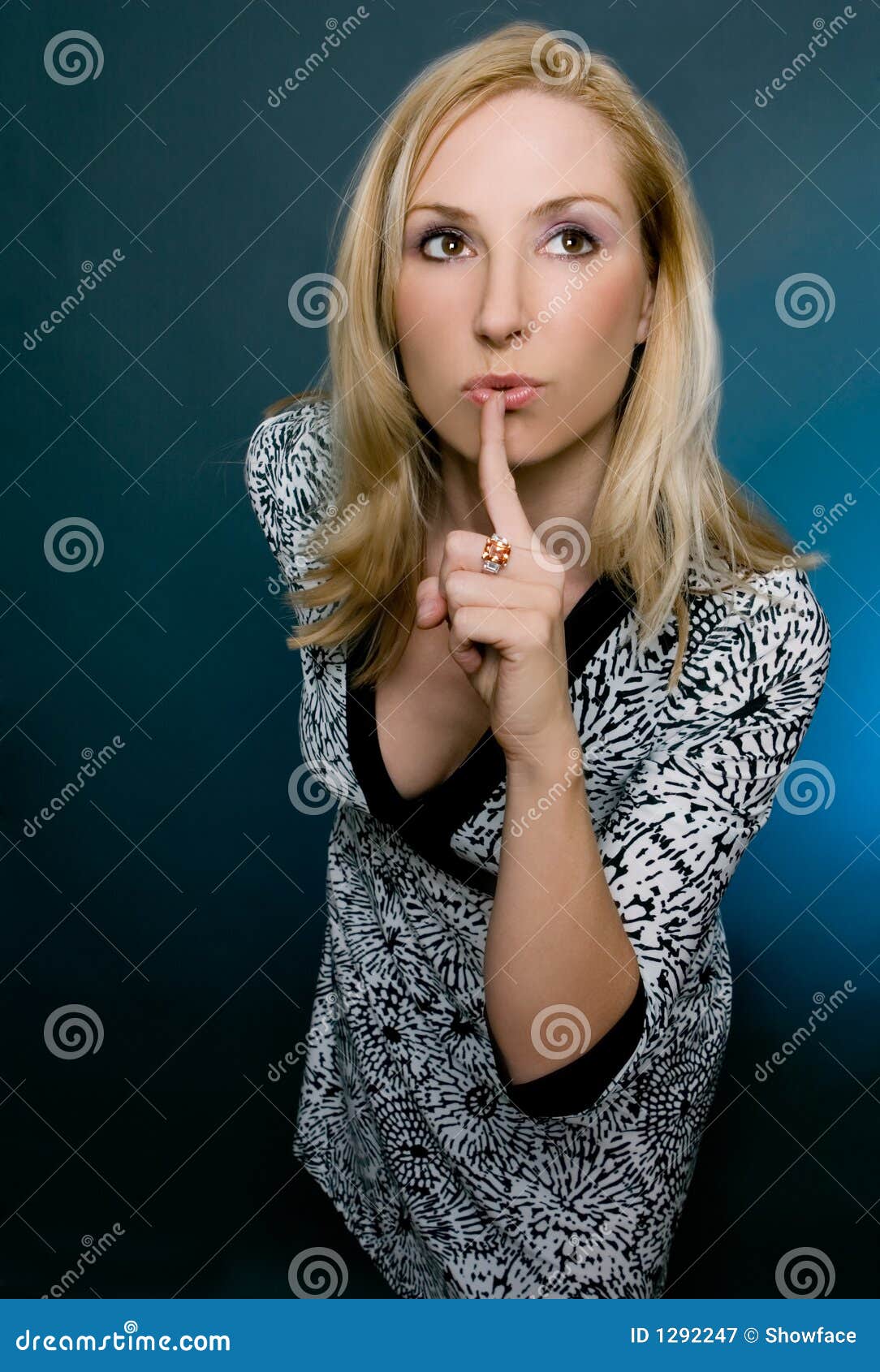 Silence or Secrecy stock image. Image of female, silence - 1292247