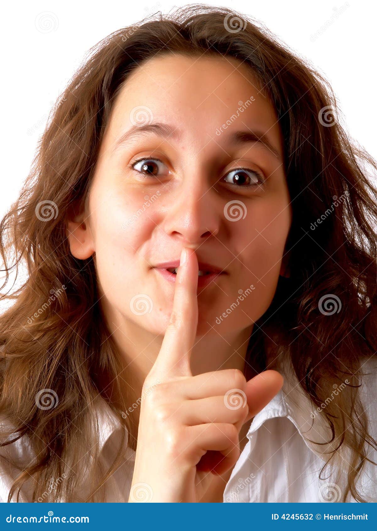 Silence sign stock photo. Image of finger, cute, friendly - 4245632