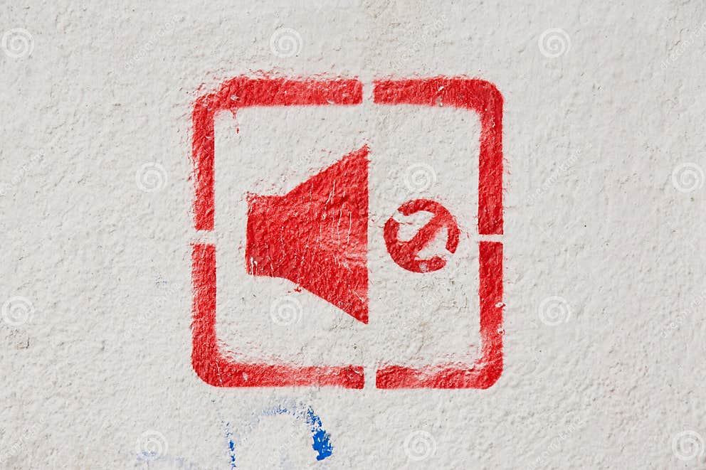 Silence signal stock illustration. Illustration of metal - 29329180