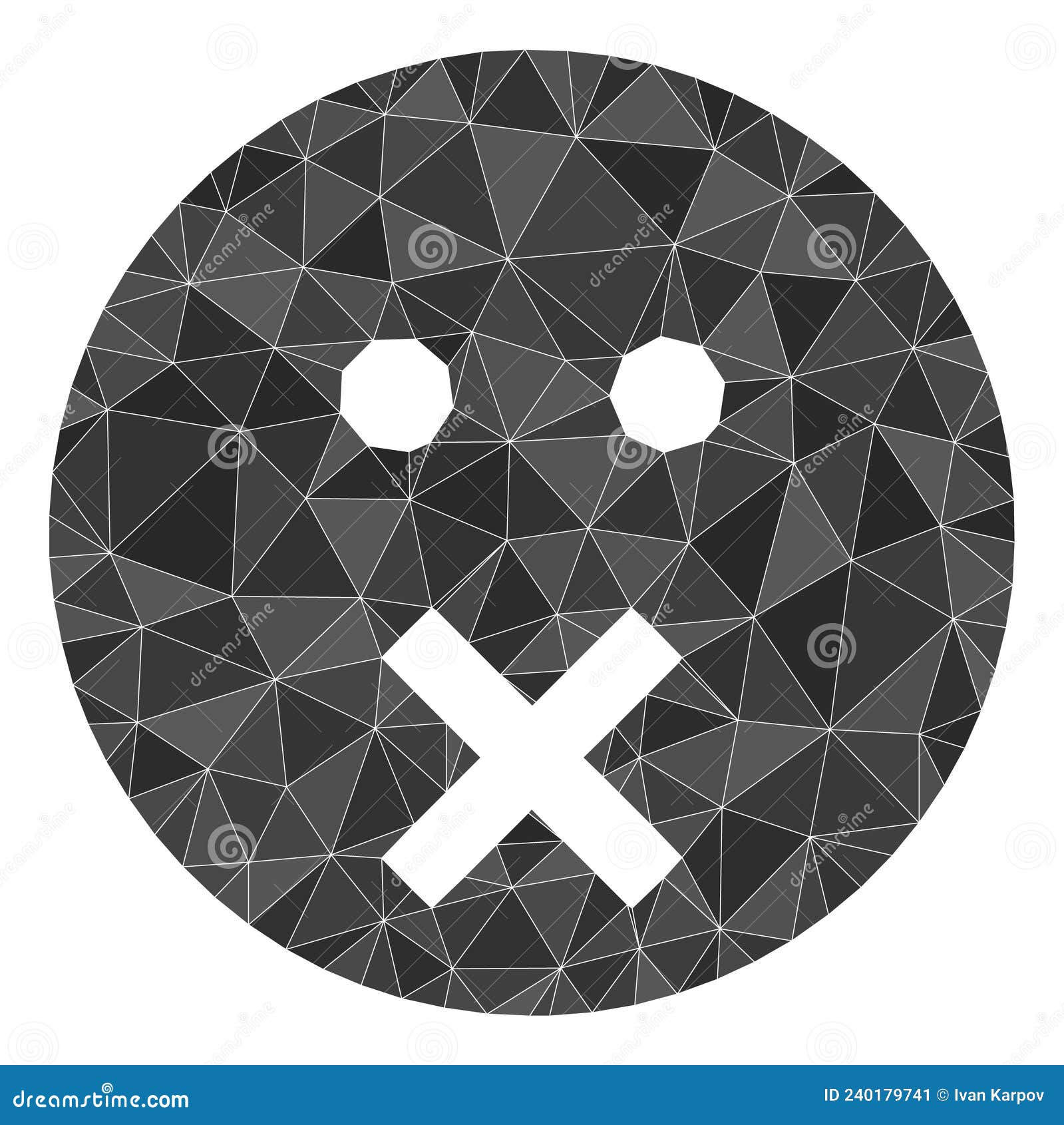 Smiley Censorship Icon, Outline Style Vector Illustration ...