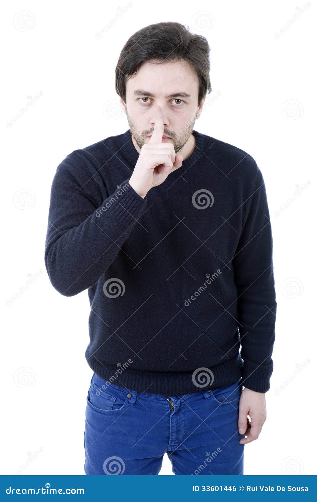 Silence stock photo. Image of smart, gesture, noiseless - 33601446