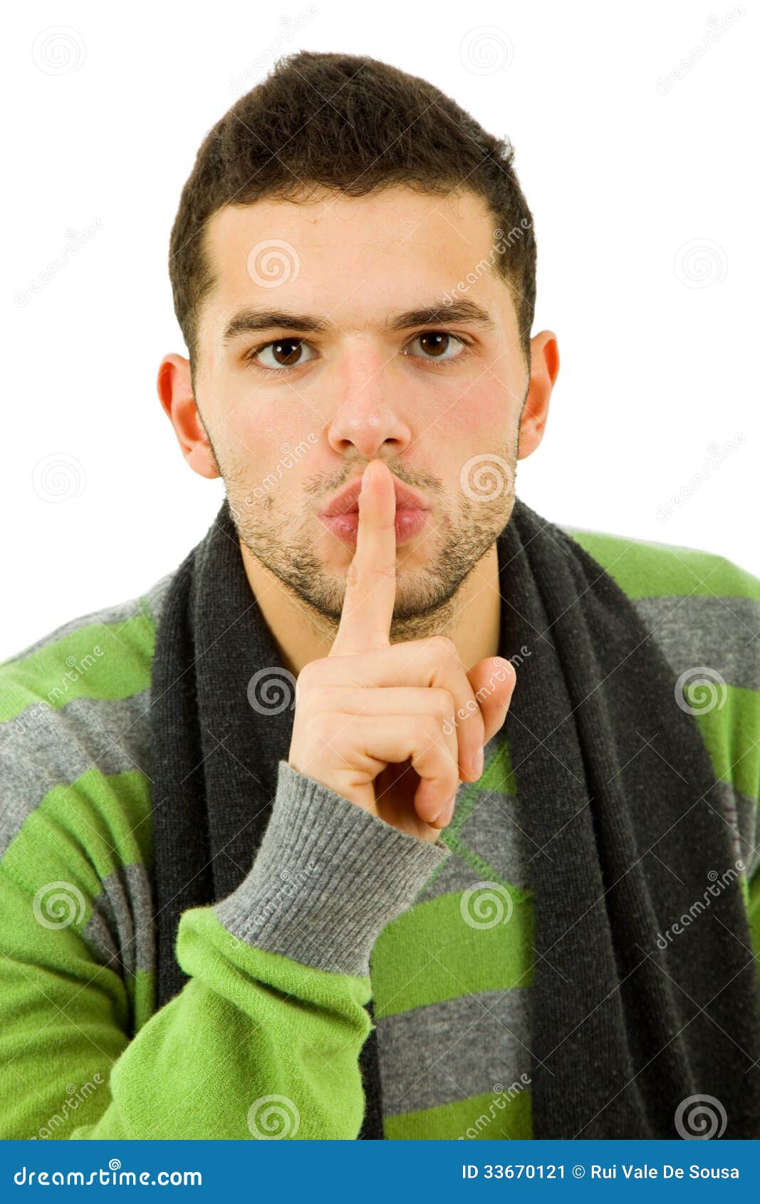 Silence stock image. Image of sign, shut, face, attitude - 33670121