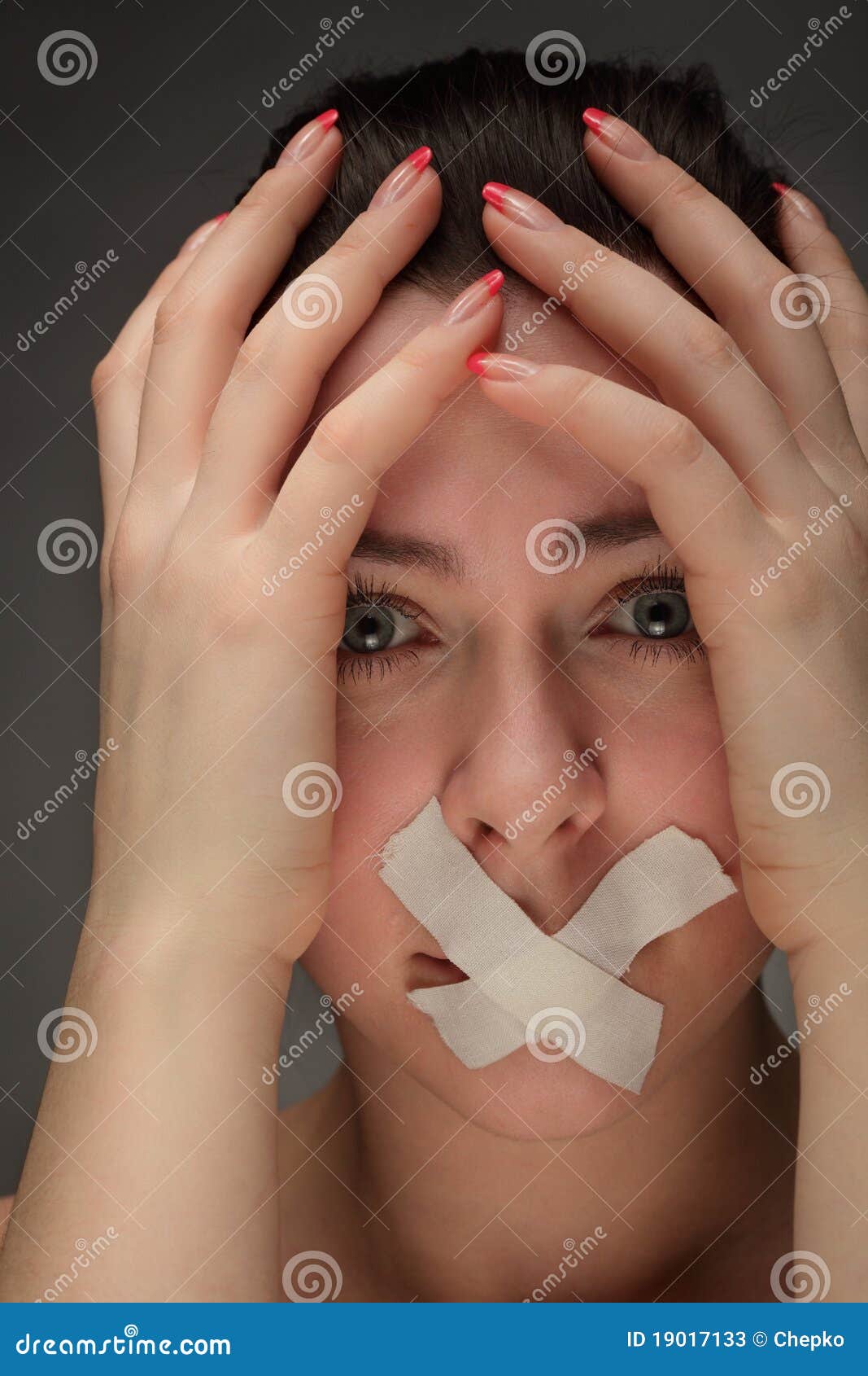 Silenced stock image. Image of concept, female, anger - 19017133