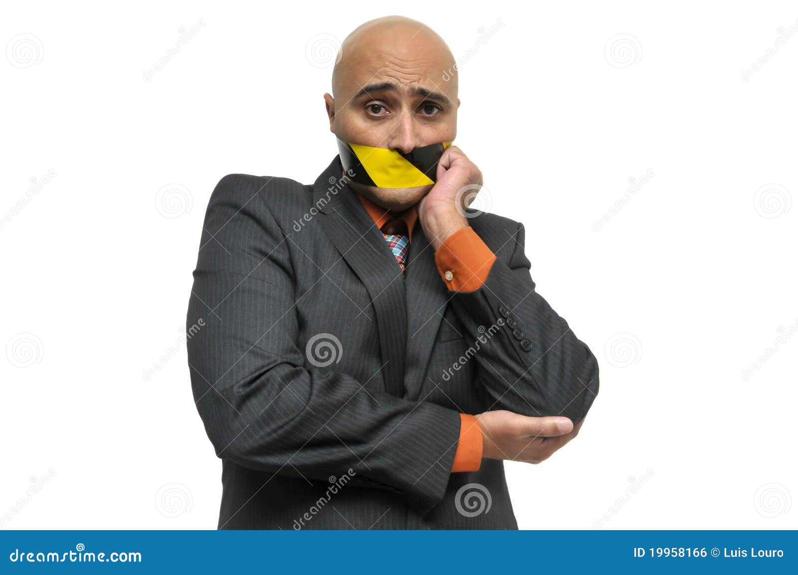 Silenced... stock photo. Image of executive, businessman - 19958166