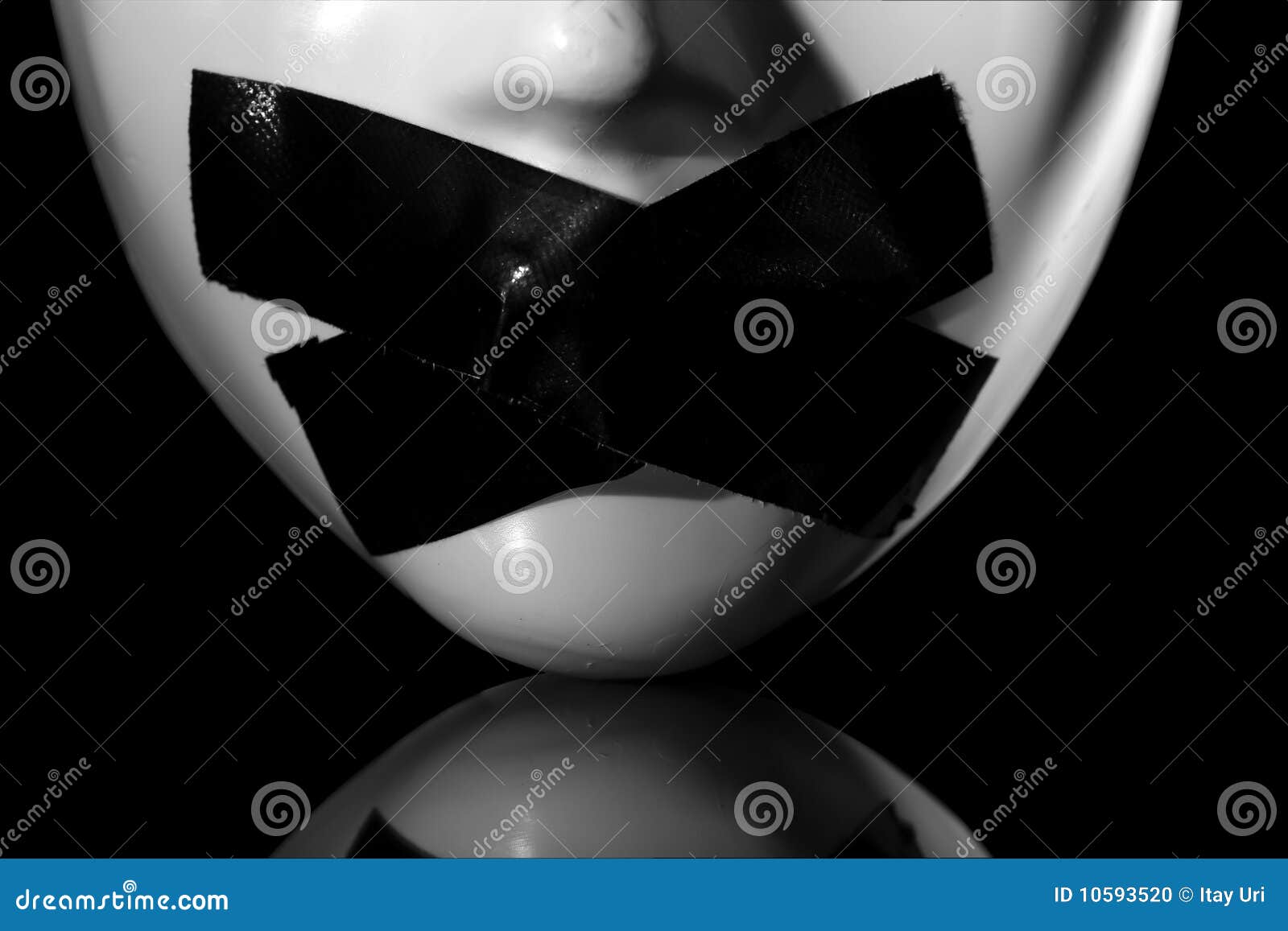 Silenced mask stock photo. Image of mouth, covering, shut - 10593520