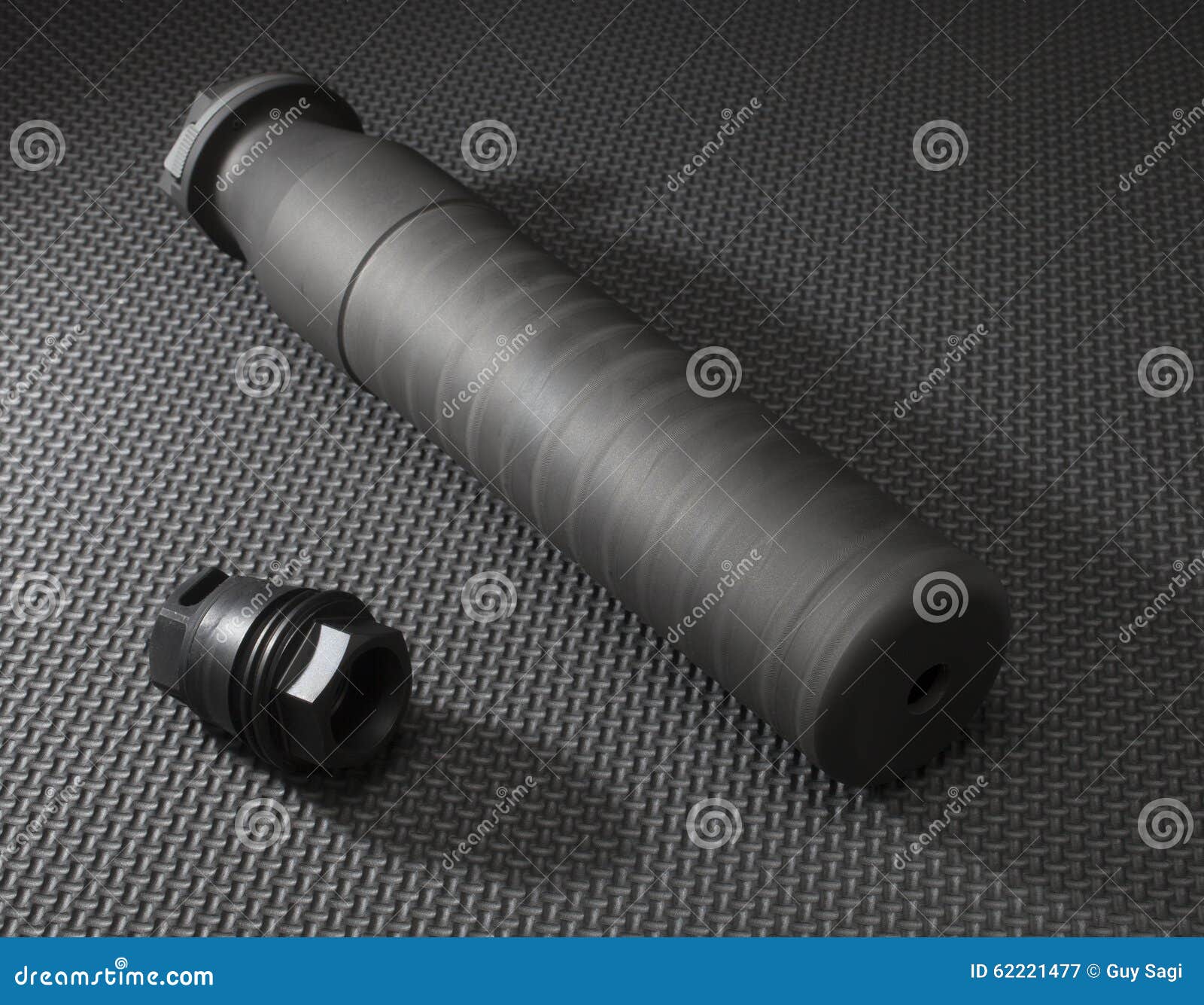 Silencer kit stock image. Image of weapon, suppressor - 62221477