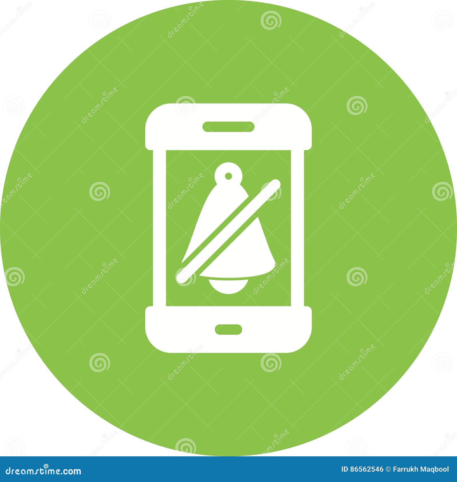 Silent Alarm stock vector. Illustration of design, disable - 86562546