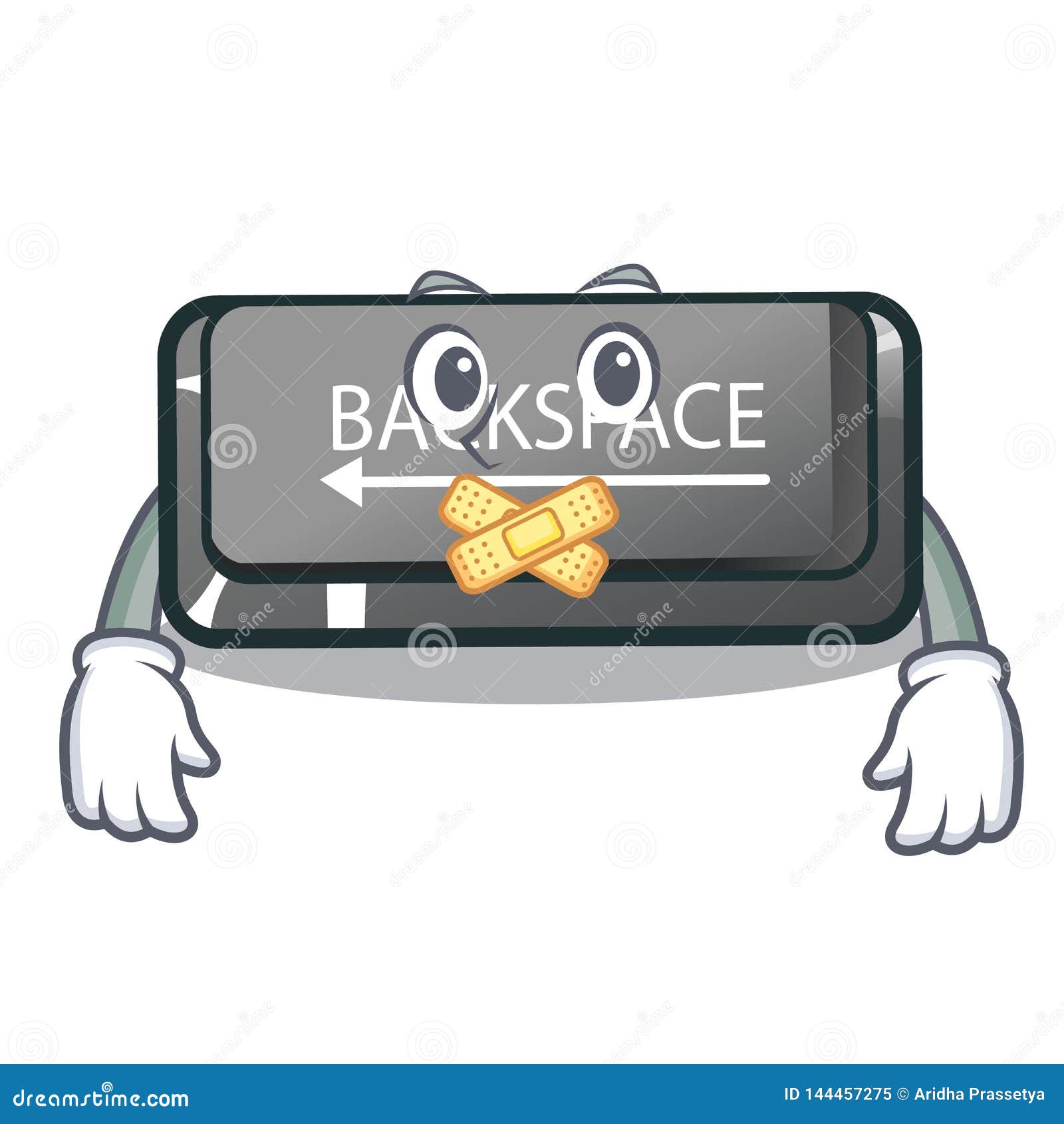 Backspace Button Icon Vector Stock Illustration | CartoonDealer.com ...