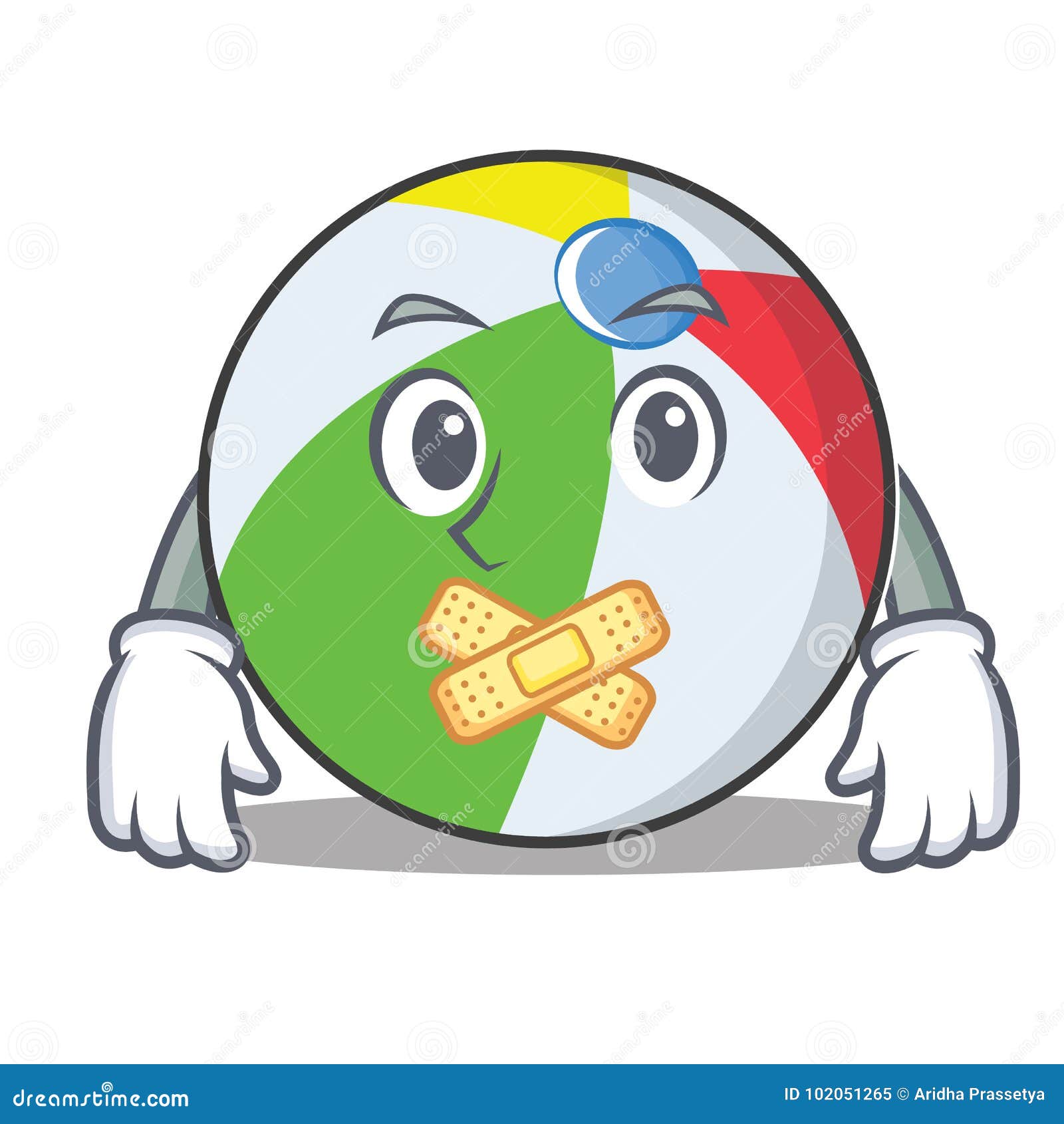 Silent Ball Character Cartoon Style Stock Vector - Illustration of ...