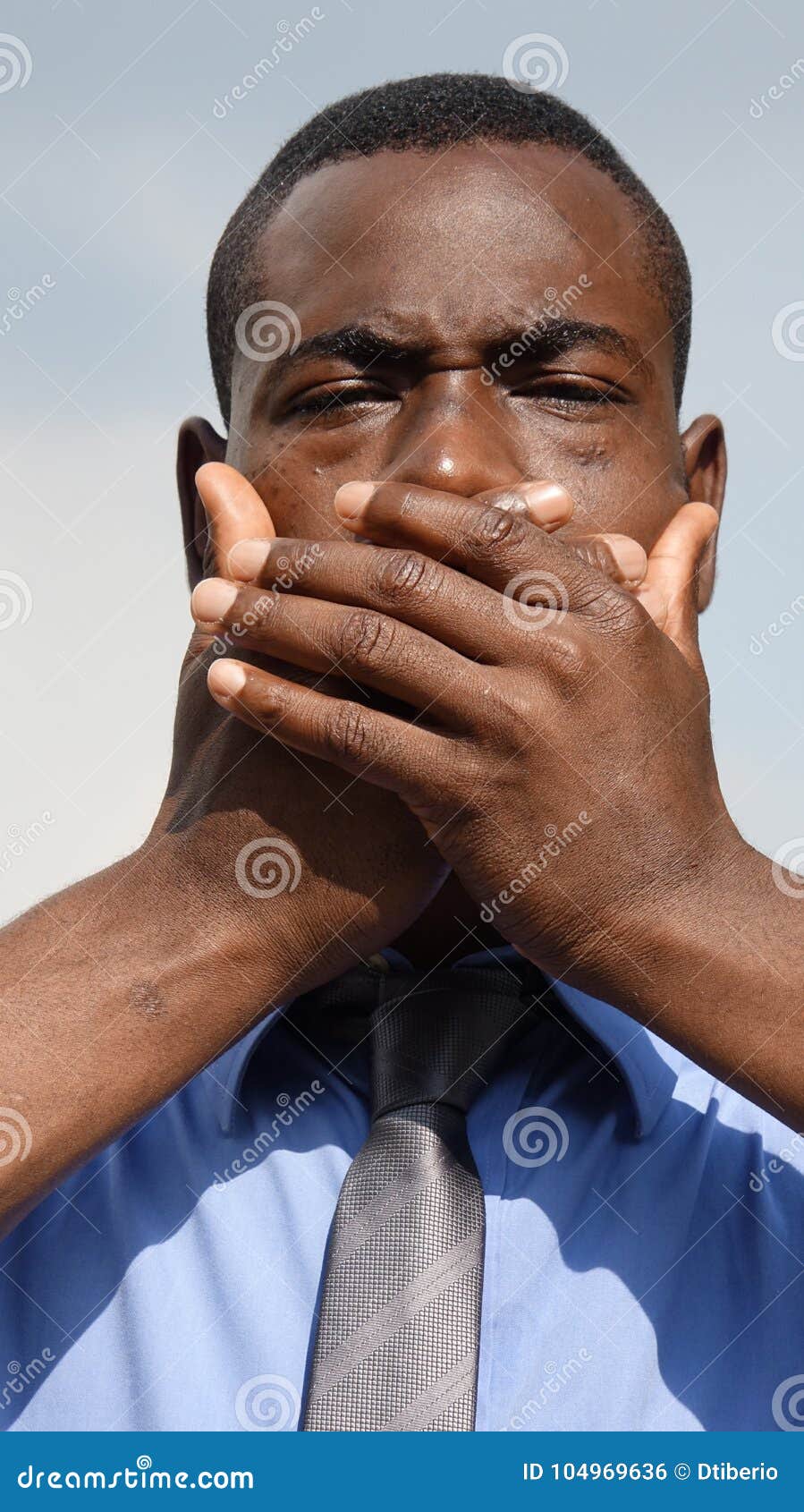 Silent Black Person stock photo. Image of dark, individual - 104969636