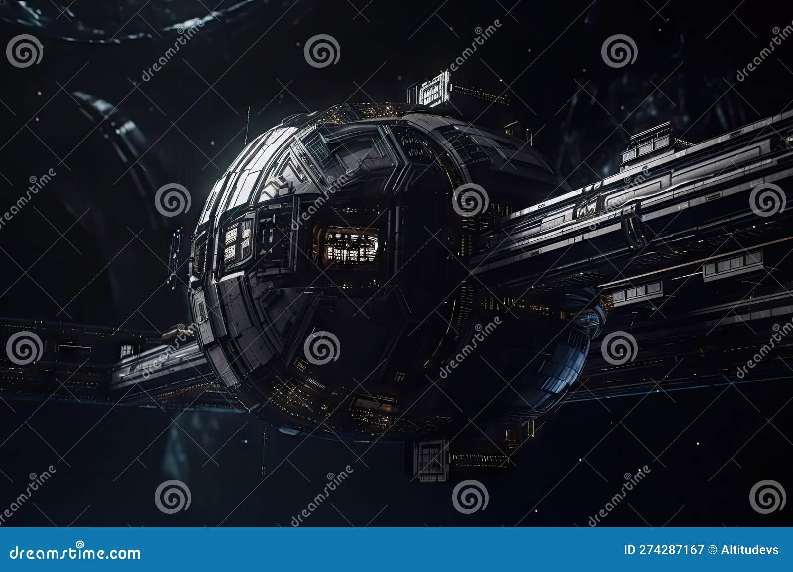 Futuristic Void Alive With Neon Hues, A 3D Realm Of Modern Sci-fi ...