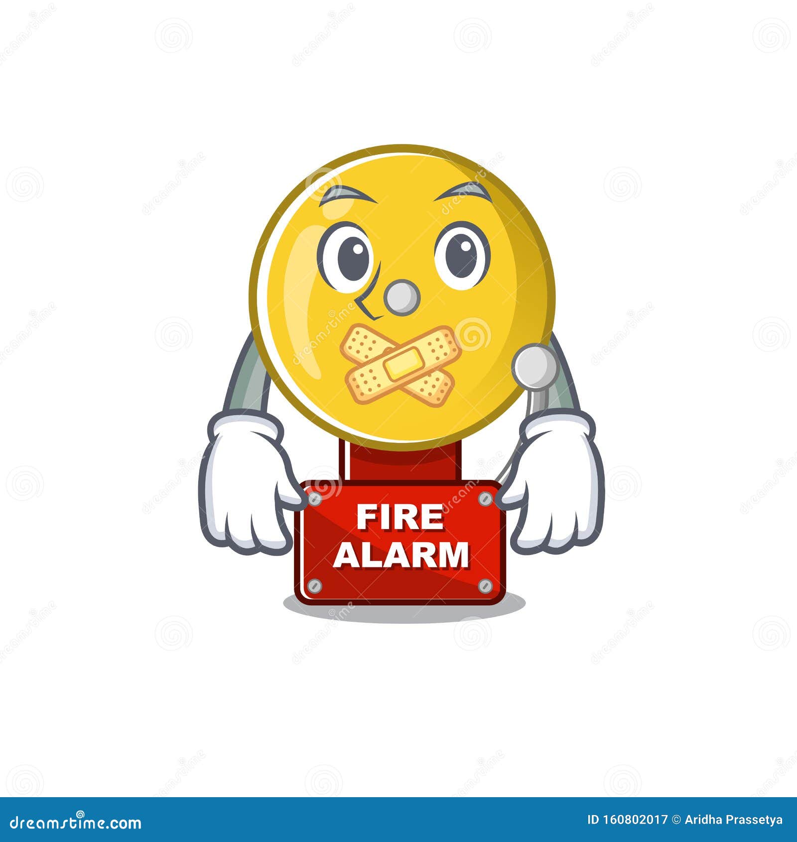 Silent Fire Alarm in the a Cartoon Stock Vector - Illustration of metal ...