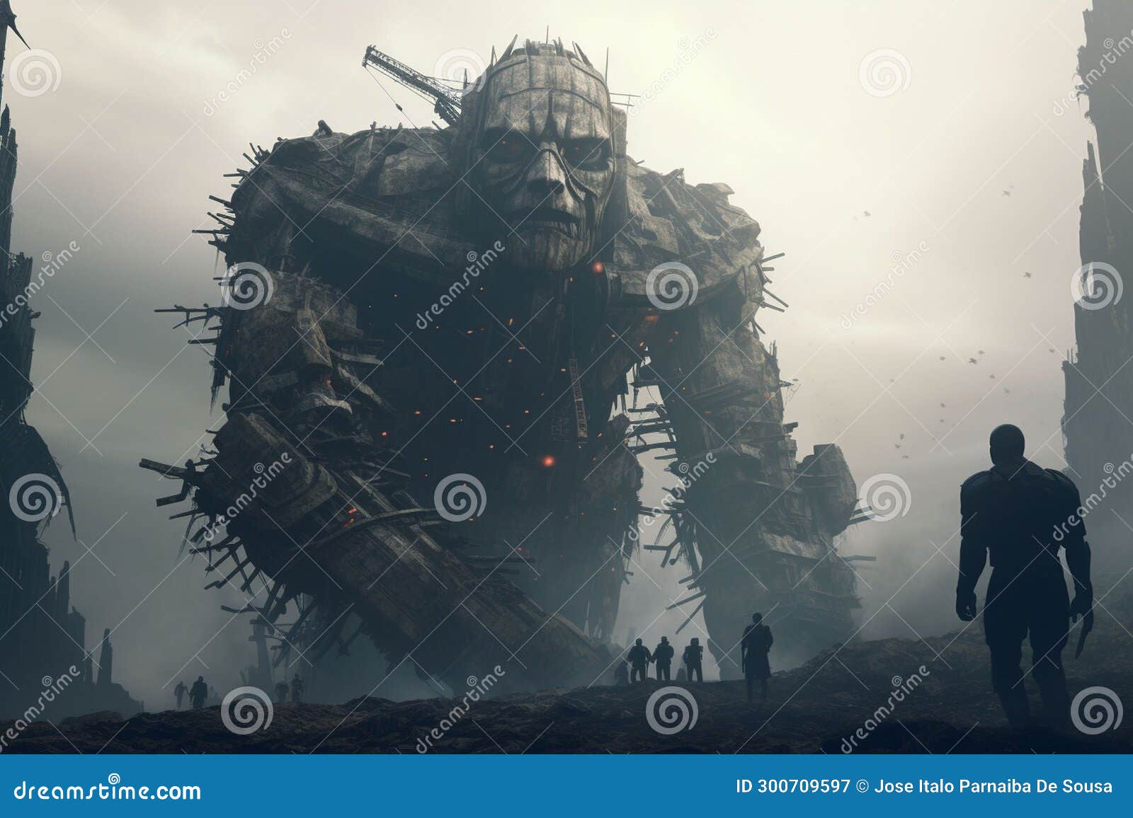 Silent Giants Of Destruction Colossal Machines Royalty-Free Stock Photo ...