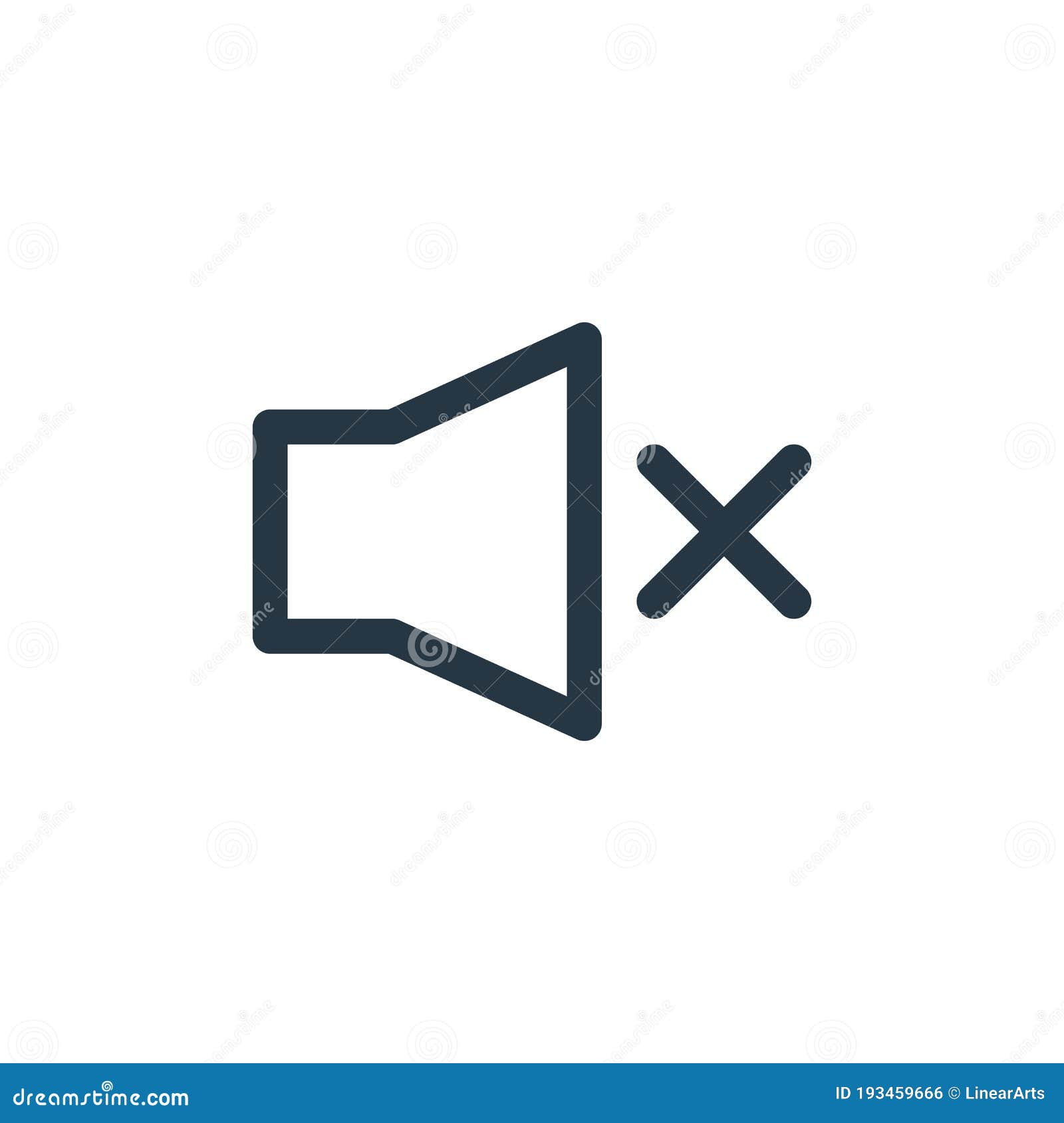 Silent Icon Vector from Basic Ui Concept. Thin Line Illustration of ...