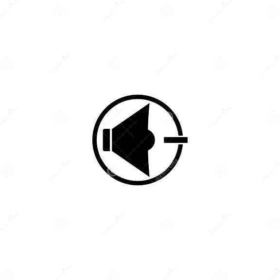 Silent Icon stock vector. Illustration of media, voice - 249278720