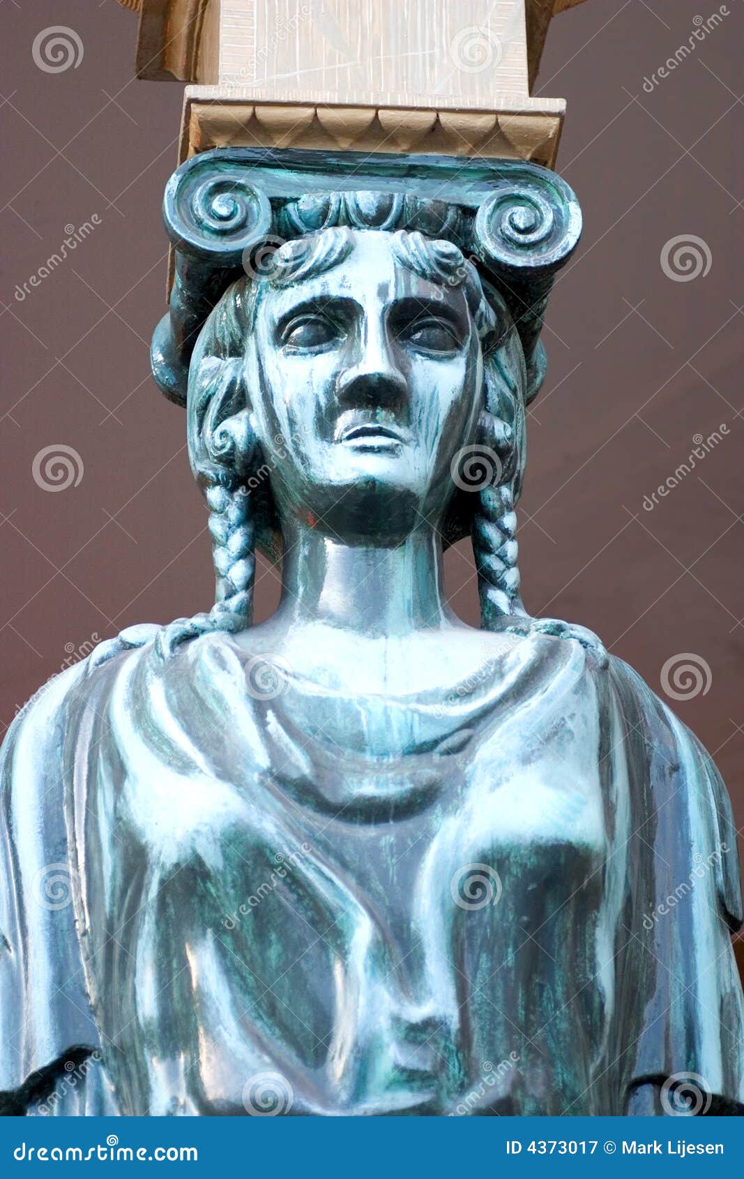 Silent lady stock image. Image of bronze, europe, face - 4373017