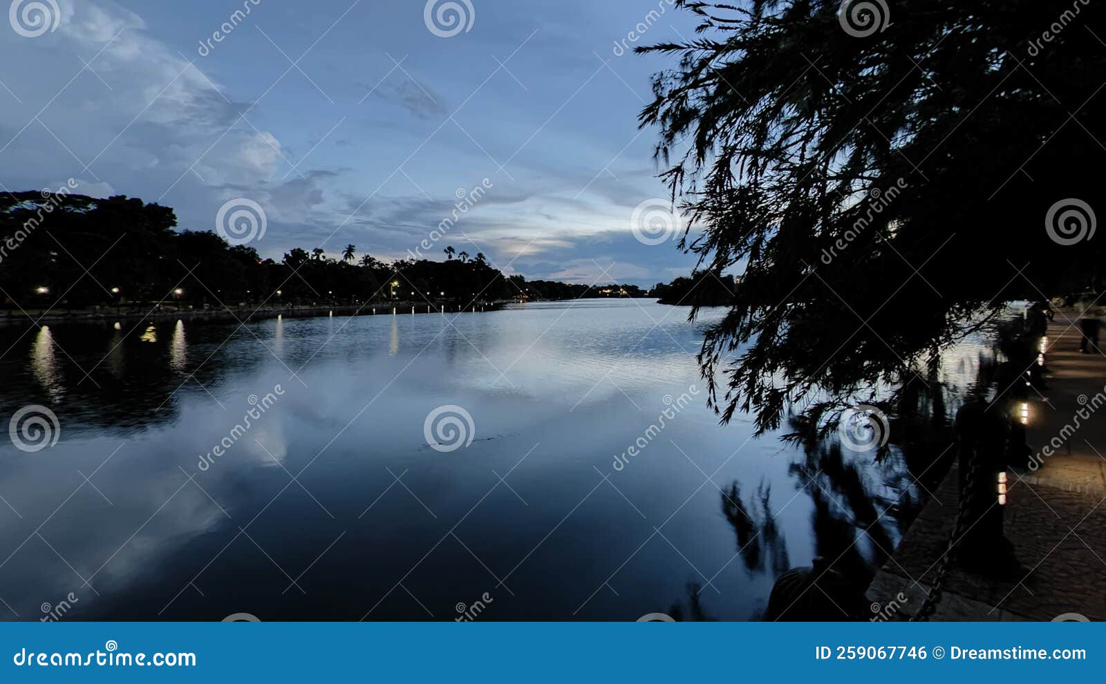 Silent Lake view stock photo. Image of nature, silent - 259067746