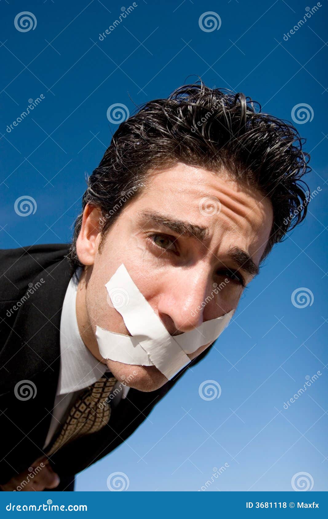 Silent man stock photo. Image of manager, career, silent - 3681118