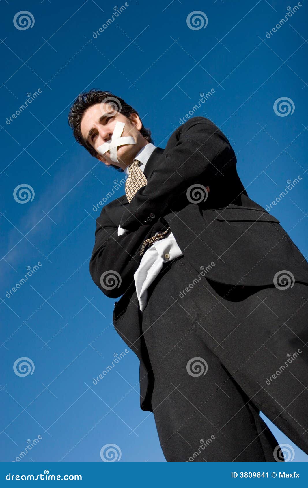 Silent man stock image. Image of silent, energy, serious - 3809841