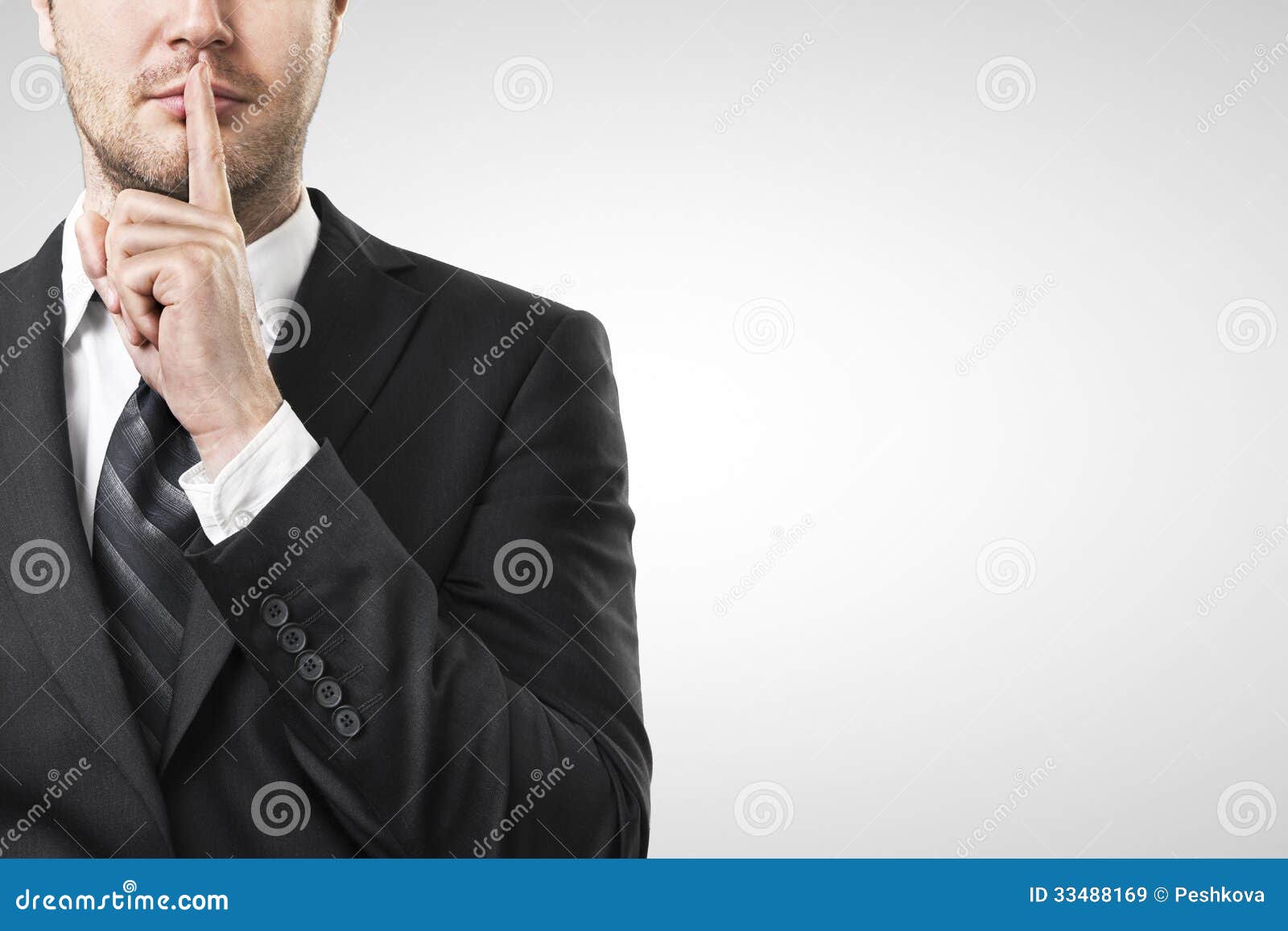 Silent stock image. Image of hush, finger, male, mouth - 33488169