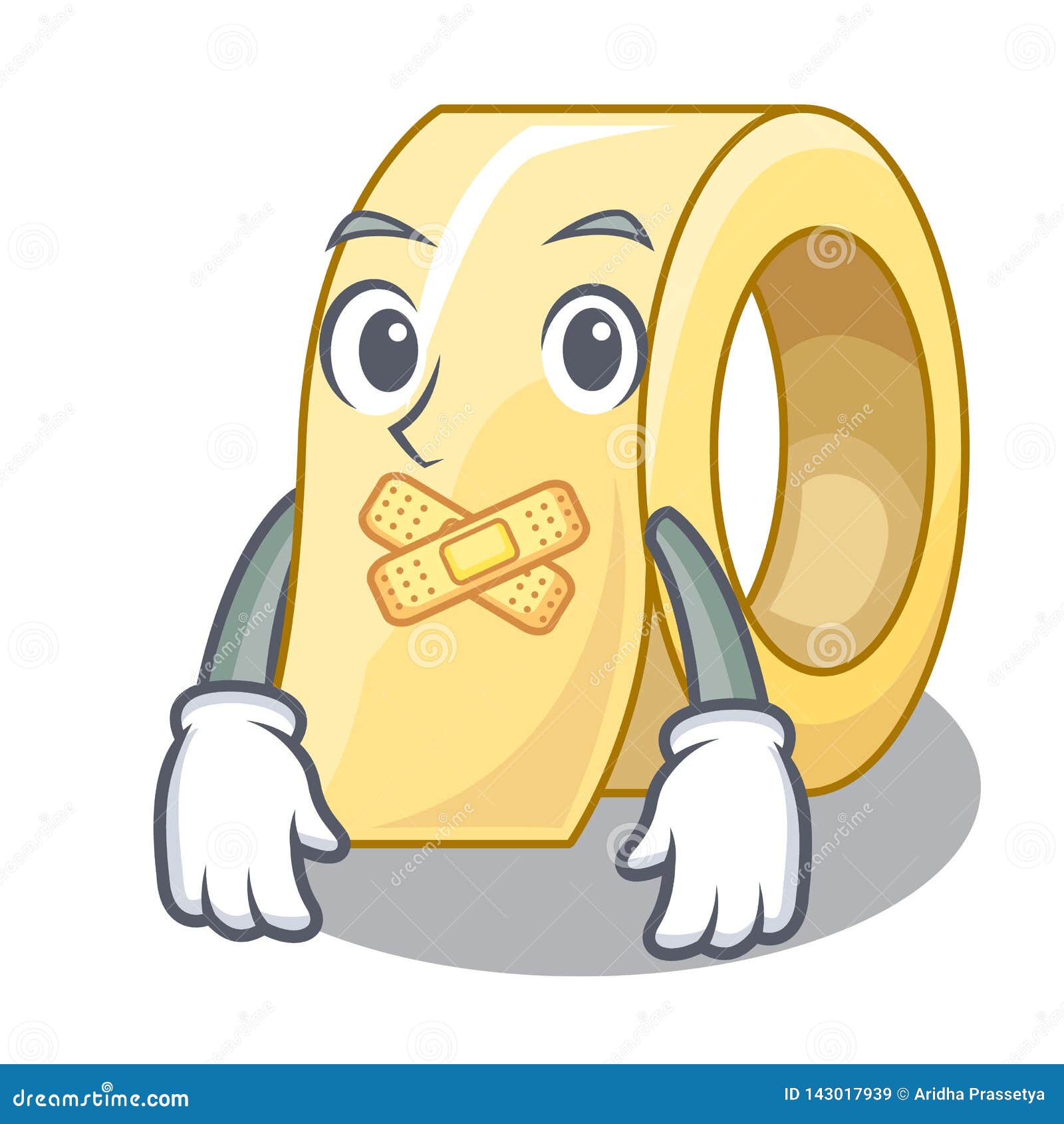 Silent Masking Tape in a Cartoon Box Stock Vector - Illustration of ...
