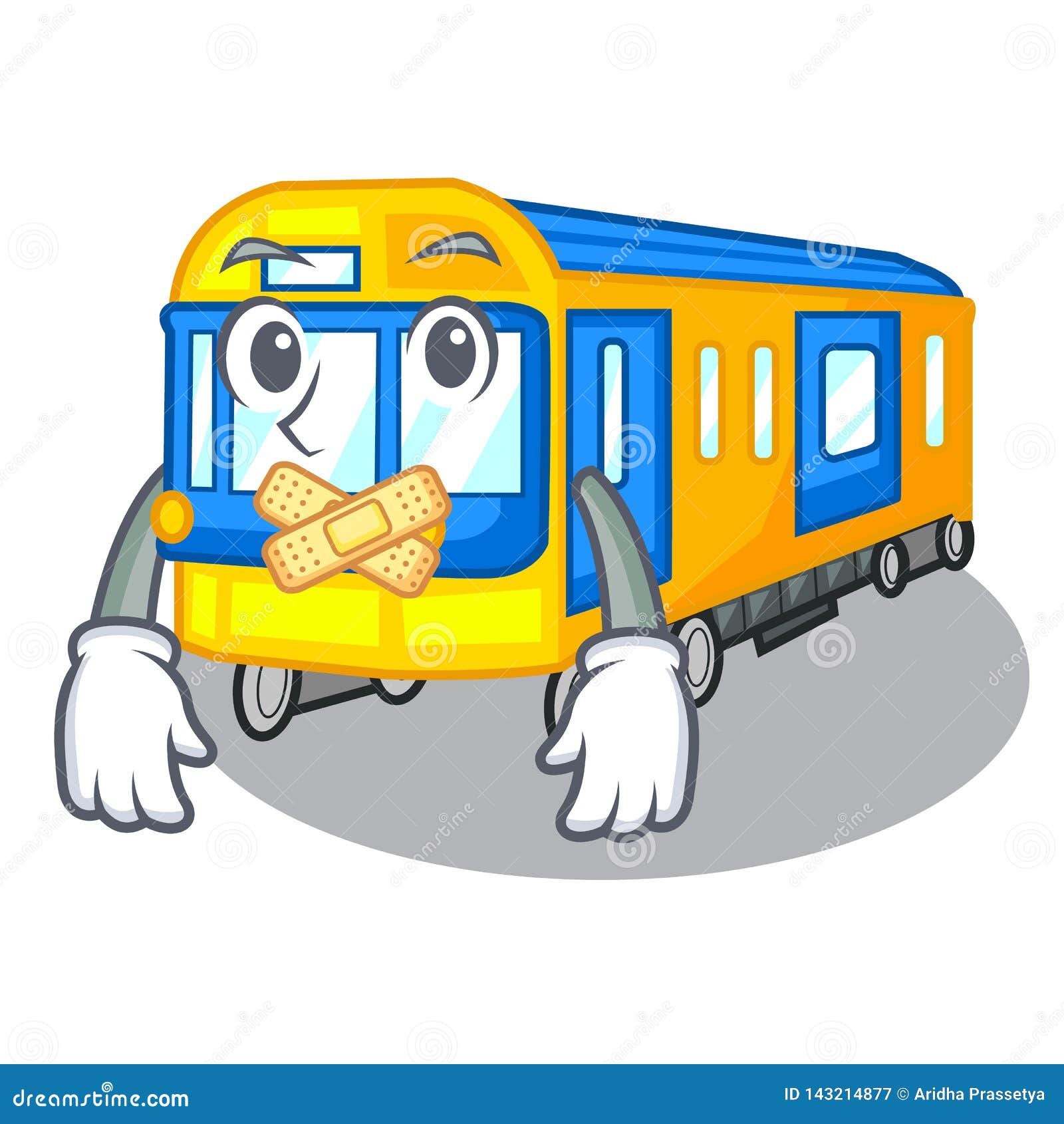 Silent Miniature Subway Train Cartoon Above Table Stock Vector ...