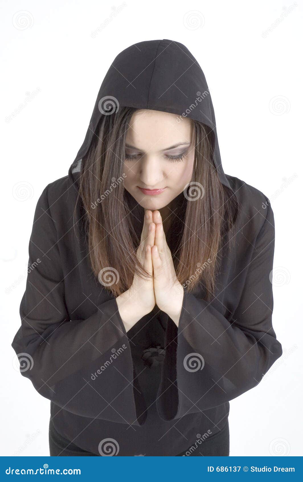 Silent prayer stock image. Image of peace, enlightment - 686137