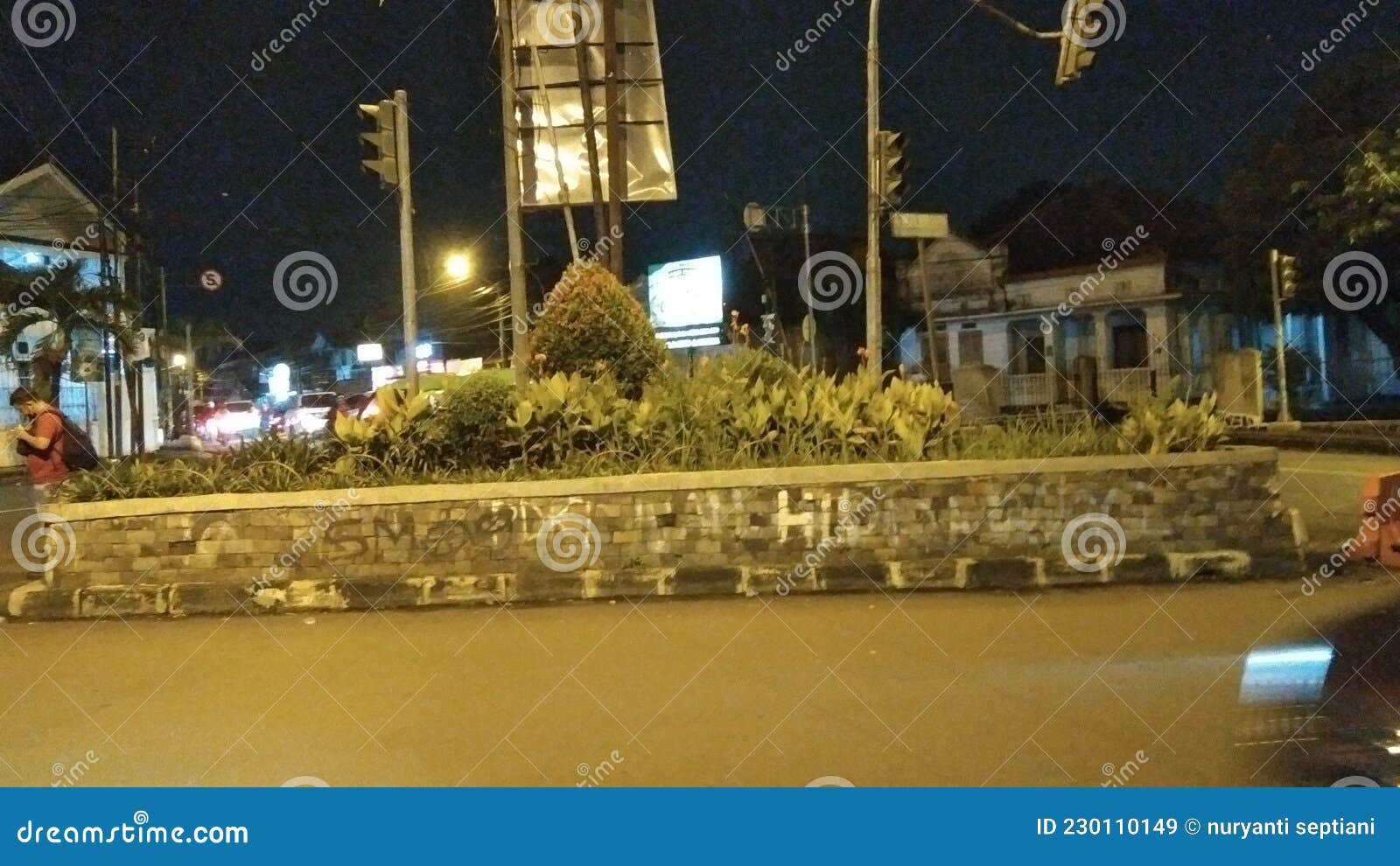 Silent Red Light Night Atmosphere Editorial Stock Image - Image of ...