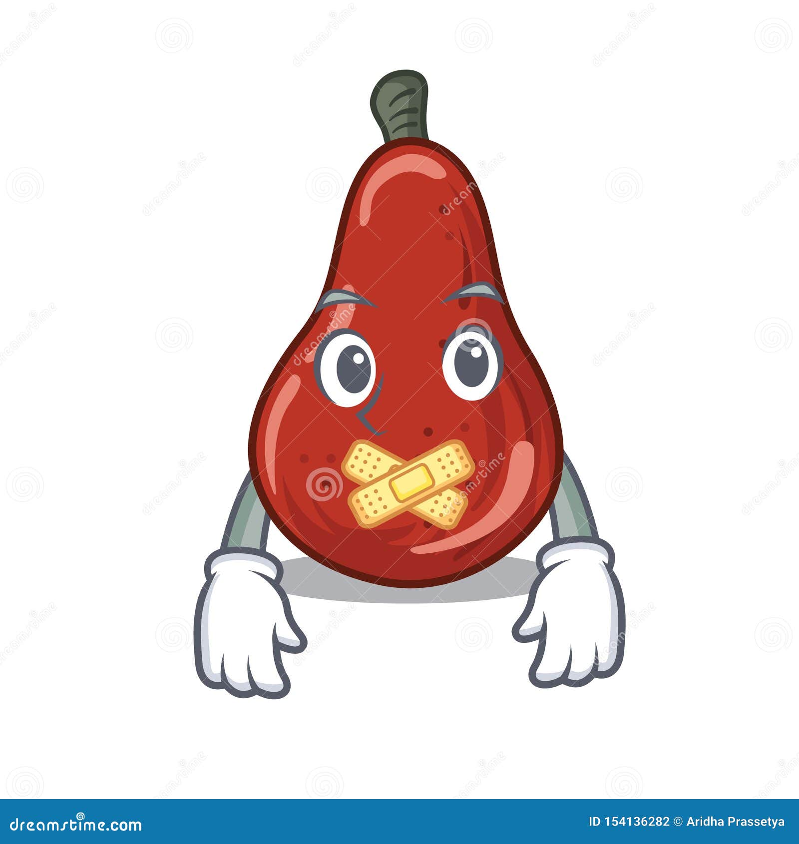 Silent Red Pears Put into Cartoon Fridge Stock Vector - Illustration of ...