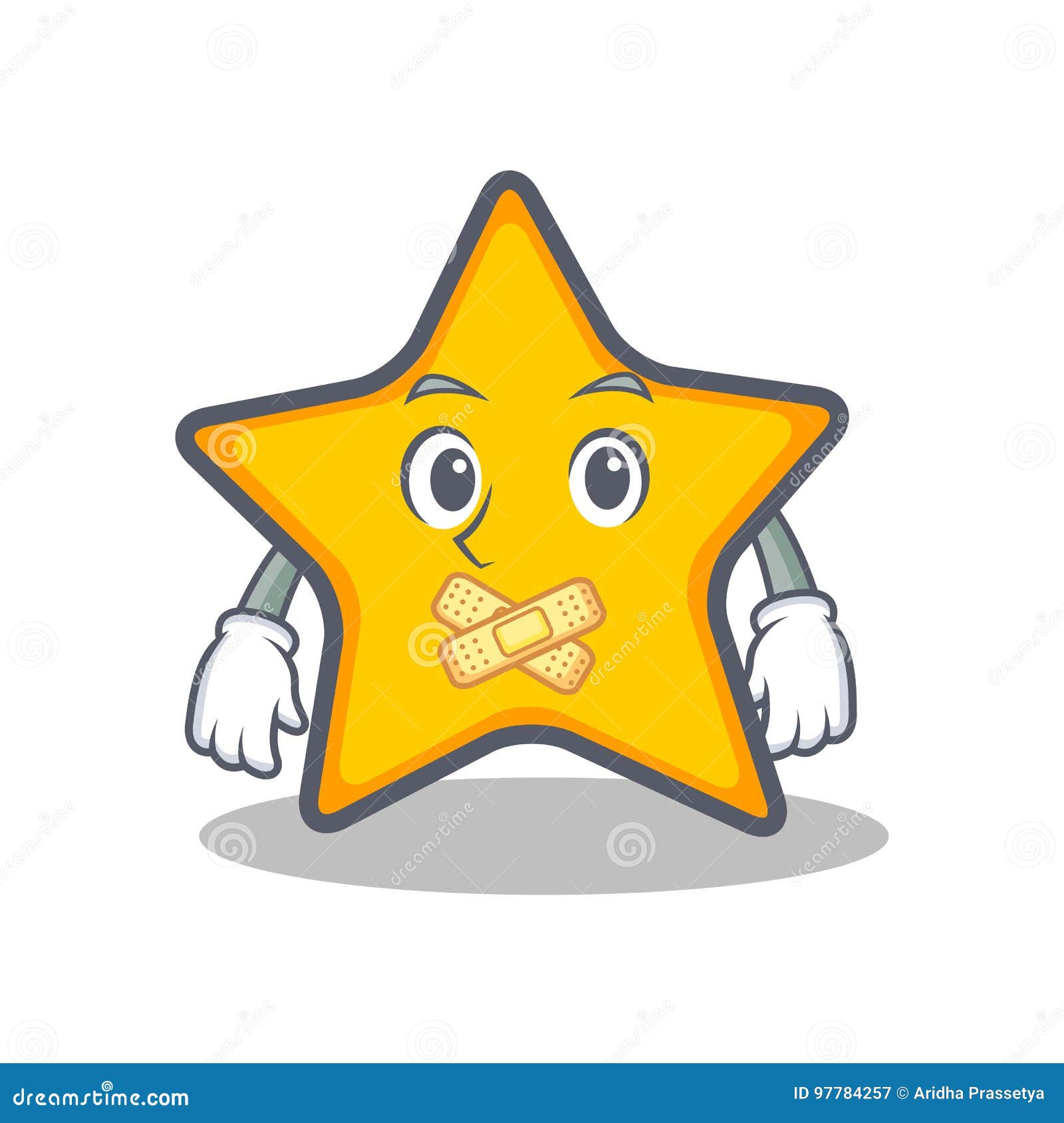 Silent Star Balloon On Wooden Cartoon Table | CartoonDealer.com #137282107