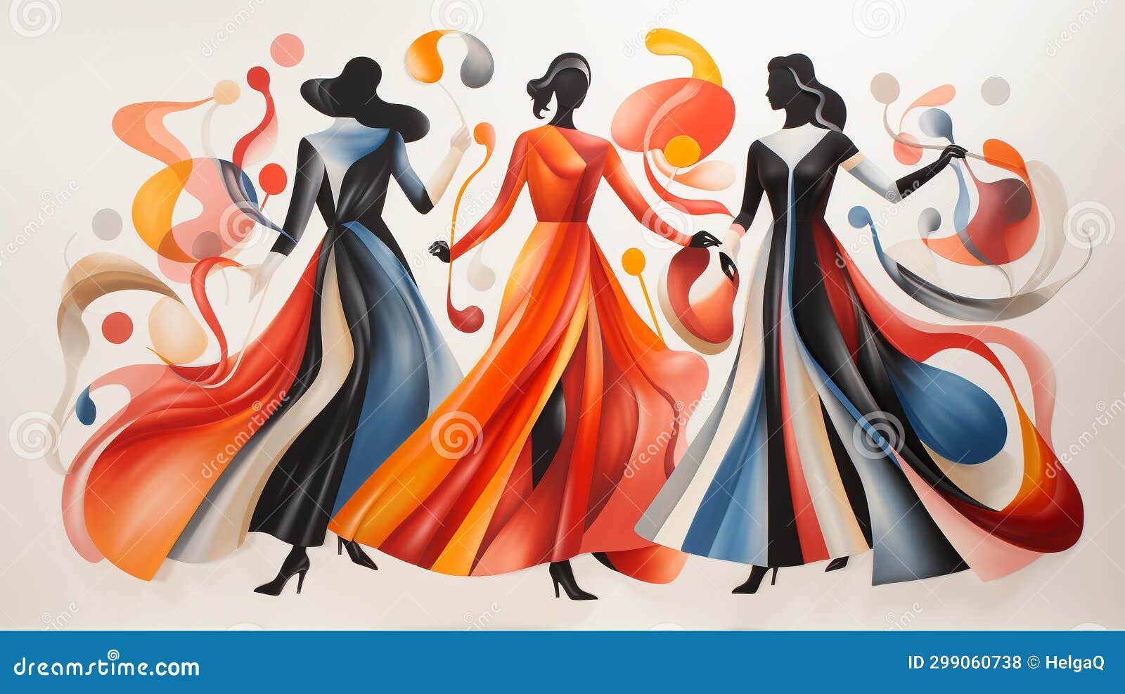 Silent Symphony. an Abstract World Where Colors Dance Quietly, Creating ...