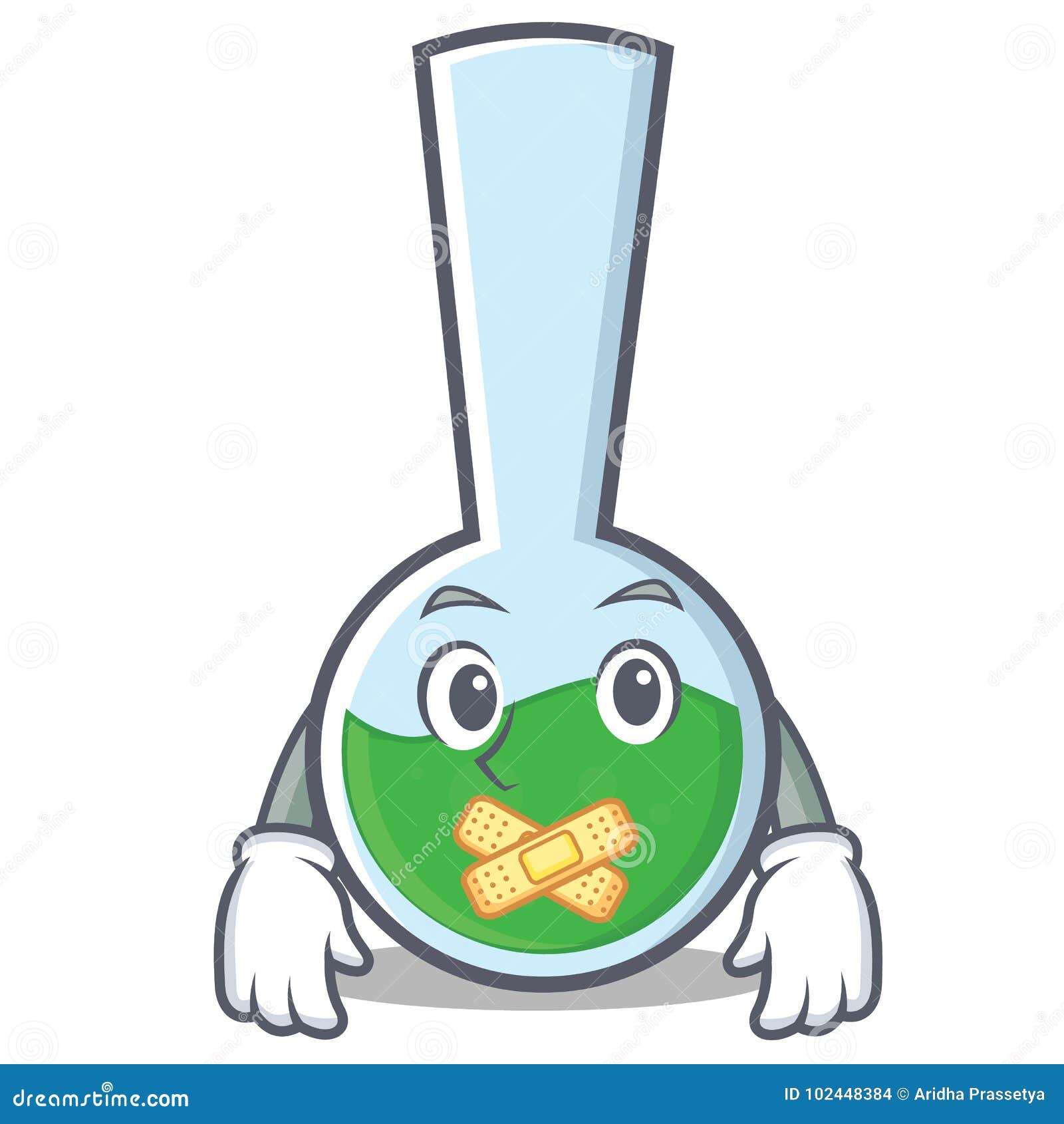 Silent Tube Laboratory Character Cartoon Stock Vector - Illustration of ...