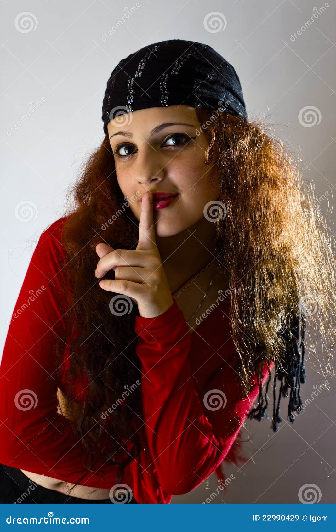 Silently! stock image. Image of silently, girl, young - 22990429
