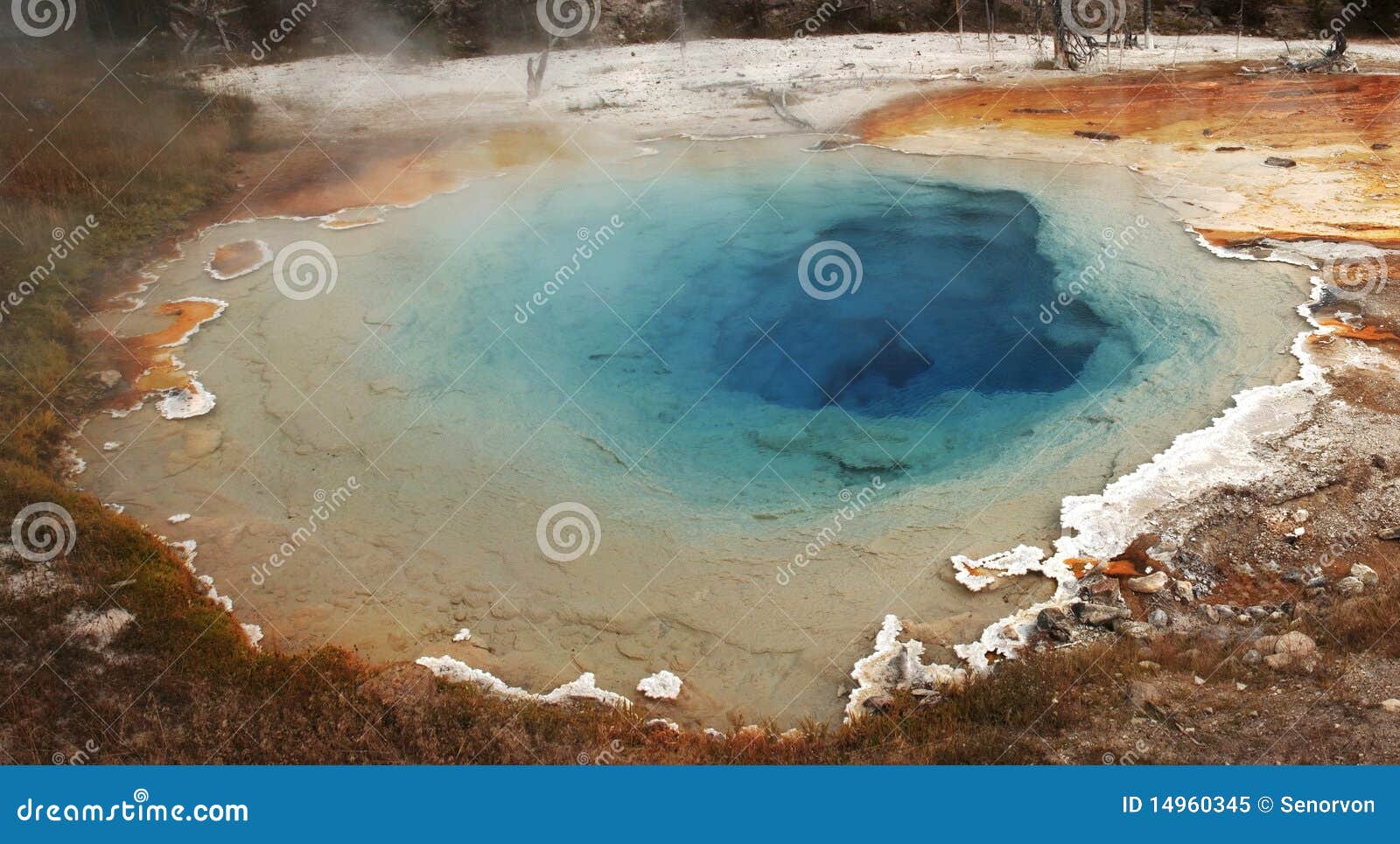 Silex Spring, Yellowstone stock image. Image of scenic - 14960345