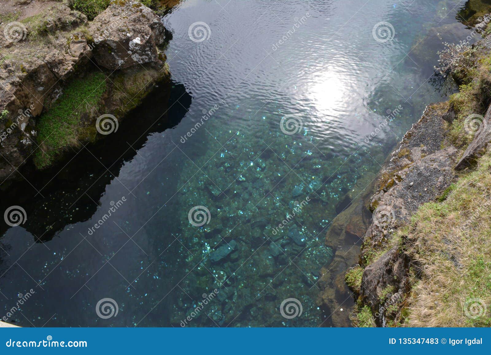 Silfra Thingvellir Park. Silfra Breakdown Of The Tectonic Plates Of The ...