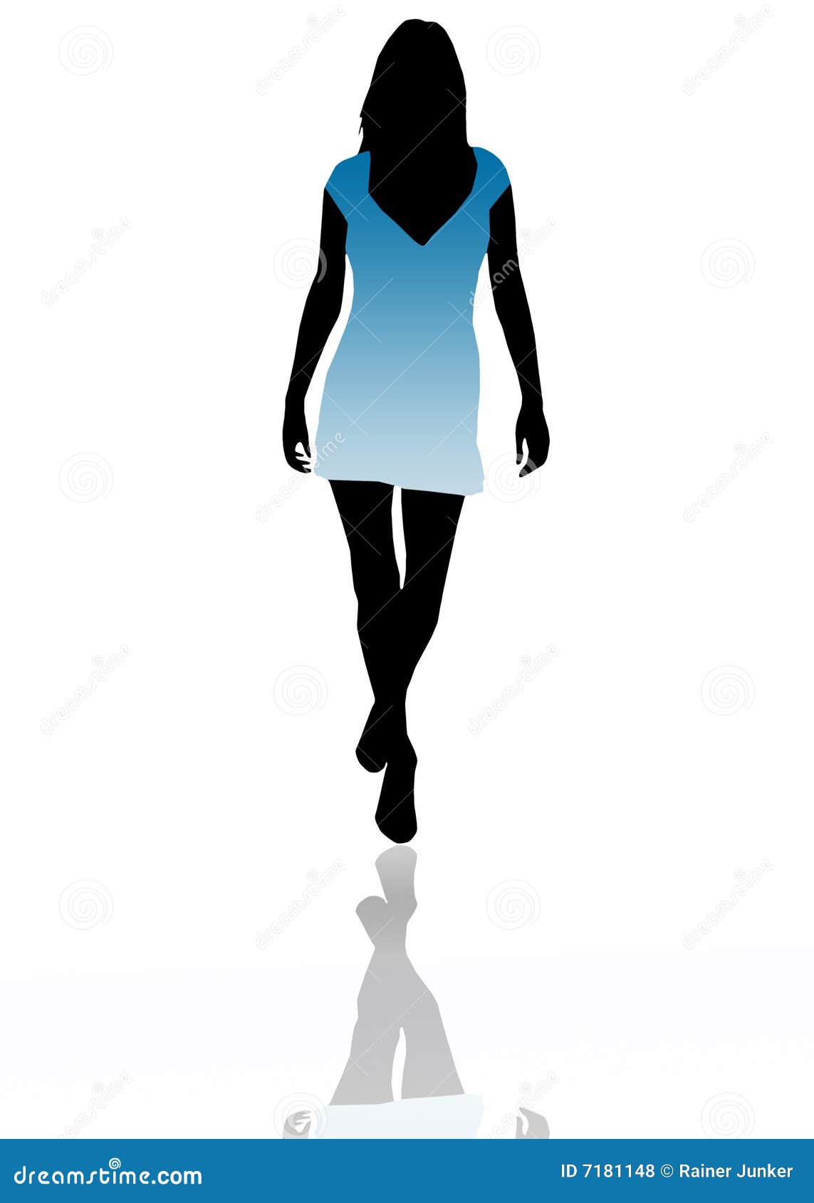 Silhouette stock illustration. Illustration of lady, shadow - 7181148