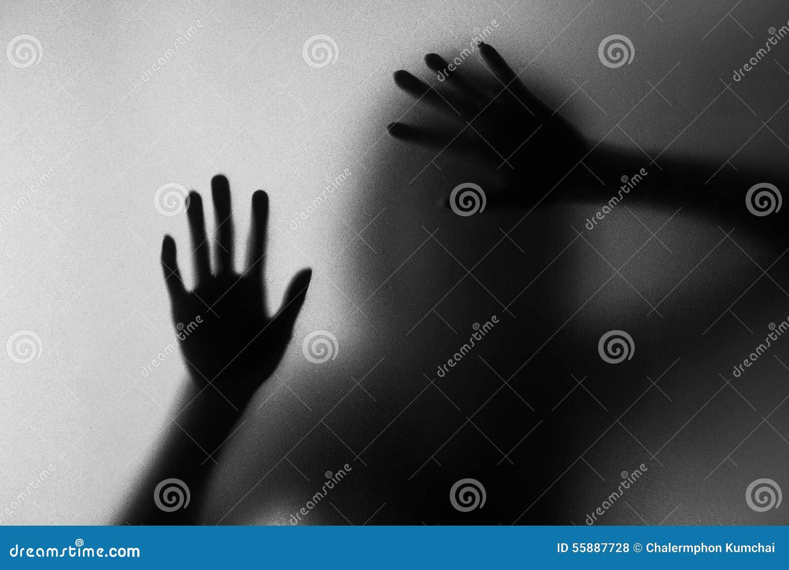 Silhouette of Action of Woman Scream Stock Photo - Image of finger ...