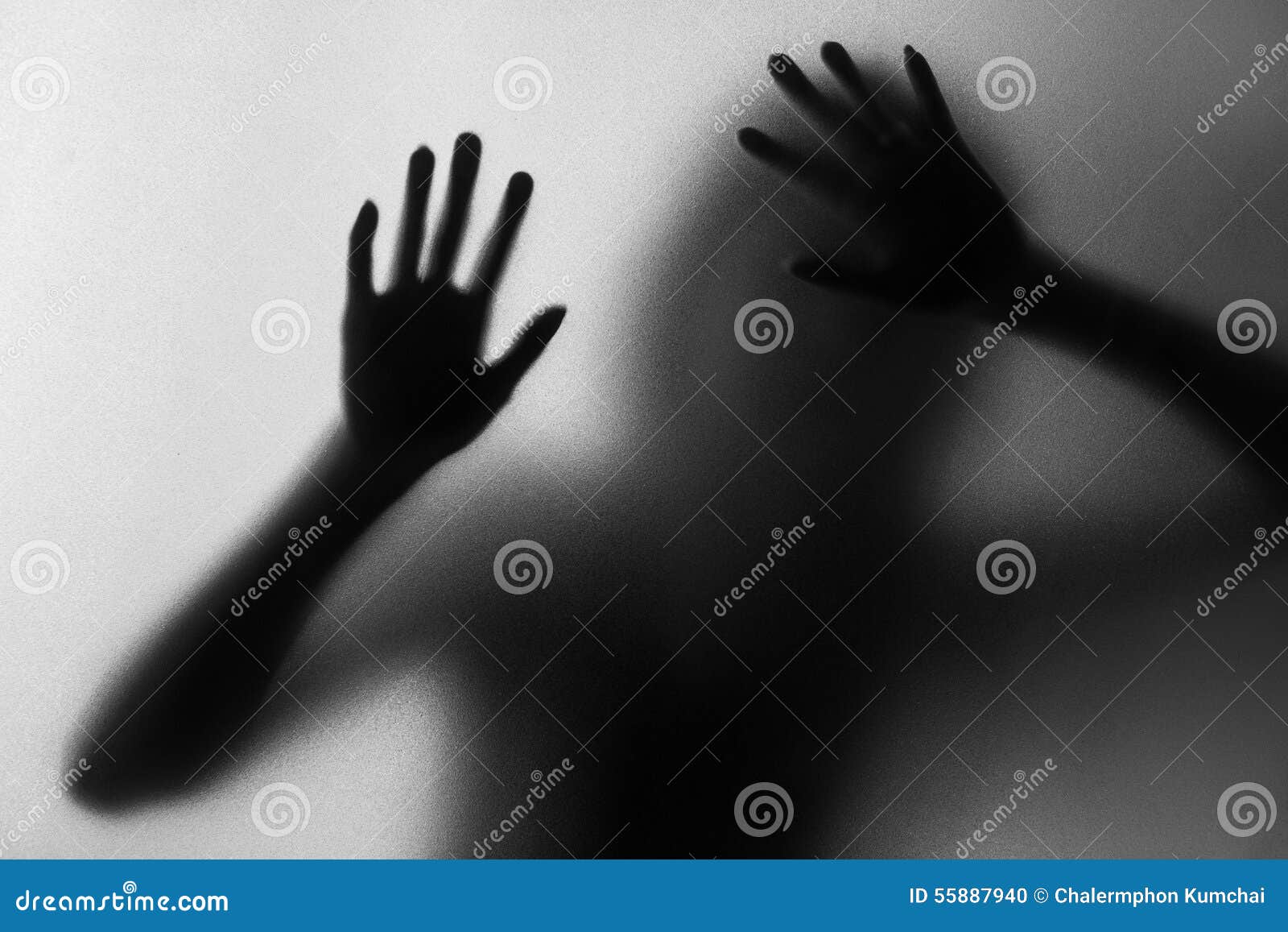 Silhouette of Action of Woman Scream Stock Photo - Image of girl, back ...