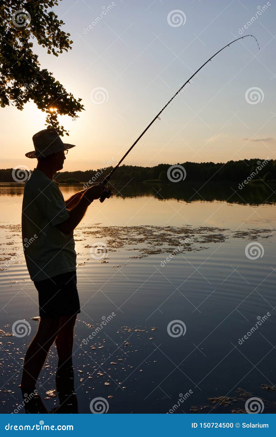 Angler stock photo. Image of angler, lake, vacation - 150724500
