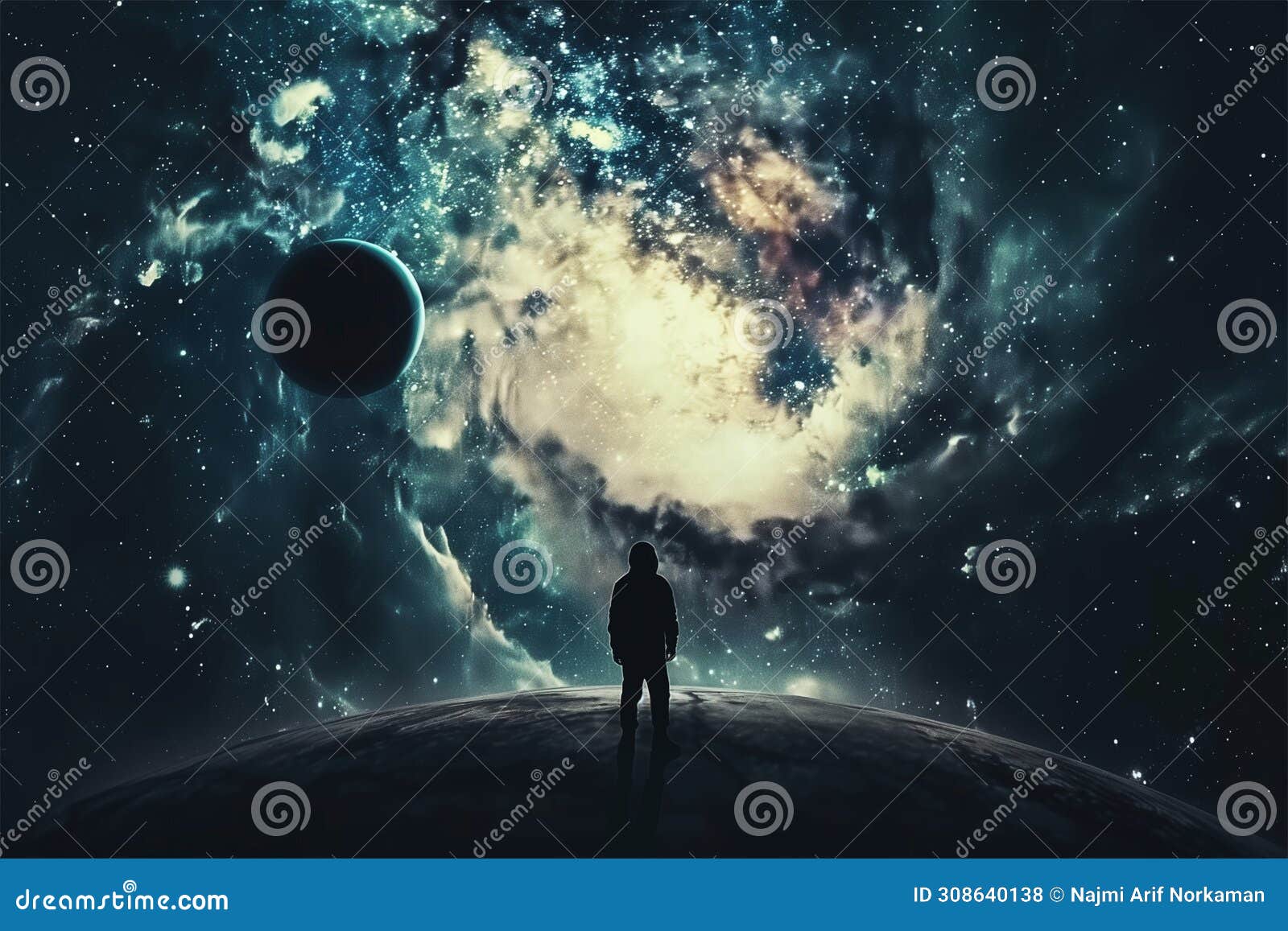 Interstellar Concept. Motion. Distortion Of Reality Inside Black Hole ...