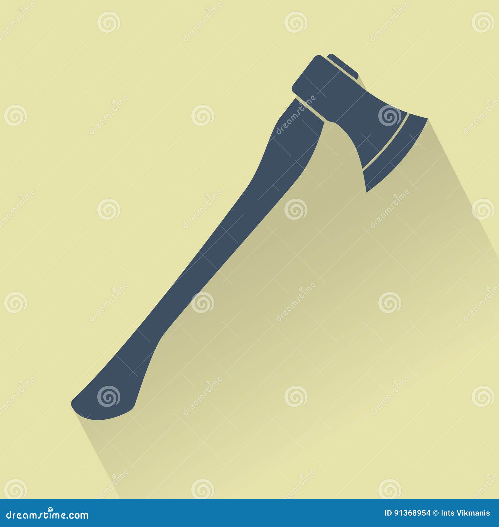 Silhouette of Axe stock vector. Illustration of crossed - 91368954