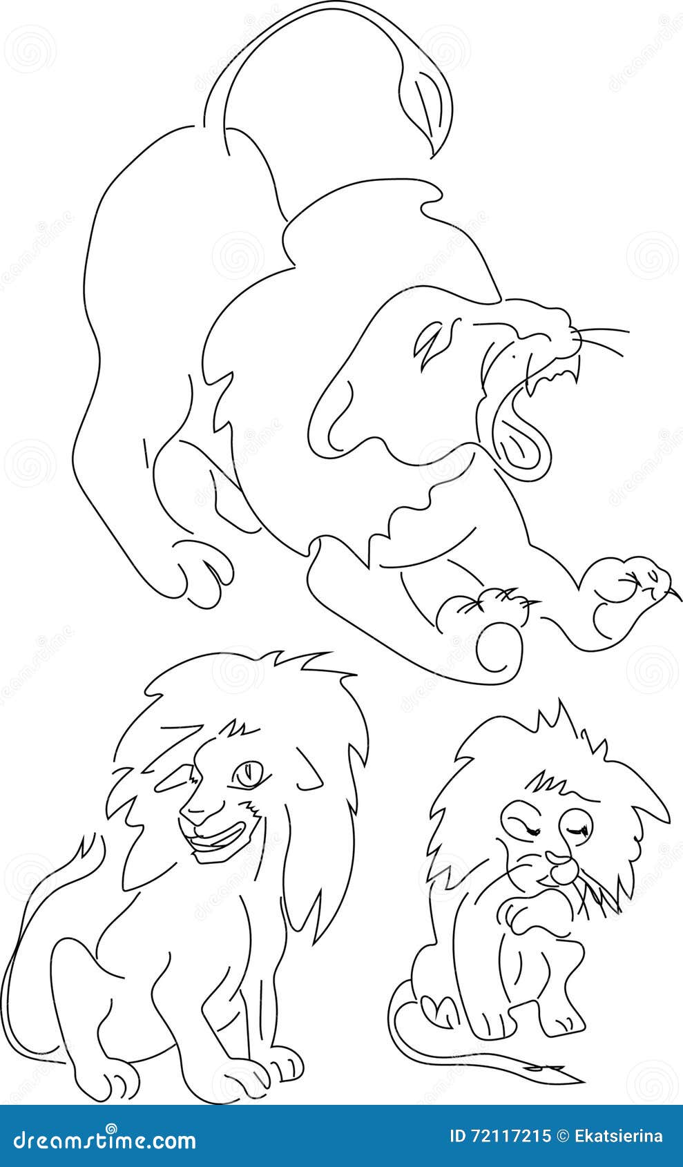 Baby Lion Silhouette