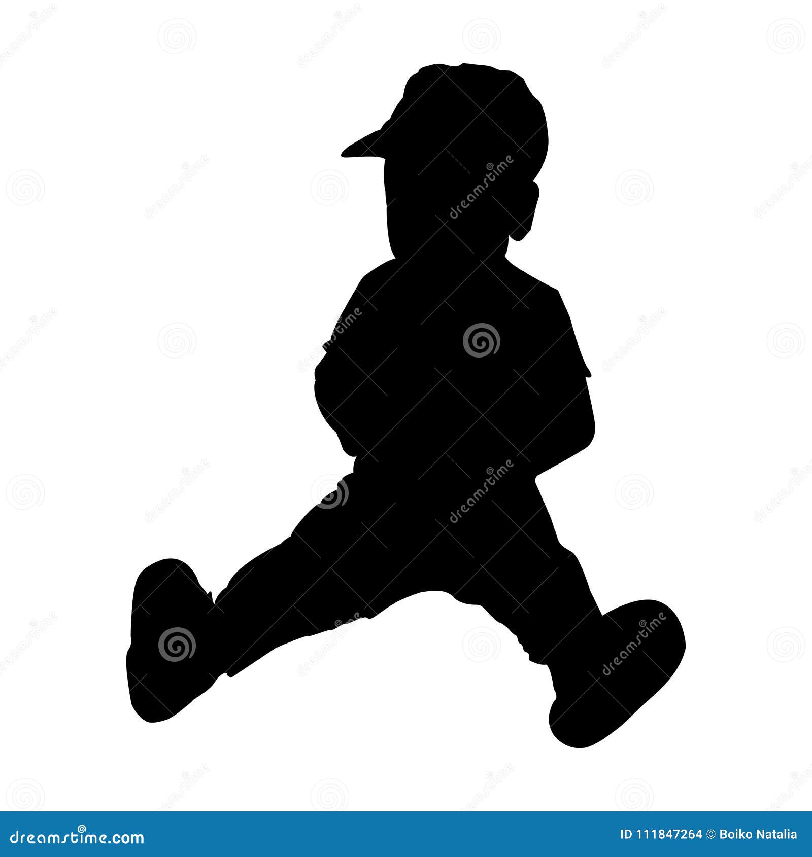Silhouette of Baby Sitting Vector Illustration Stock Vector ...