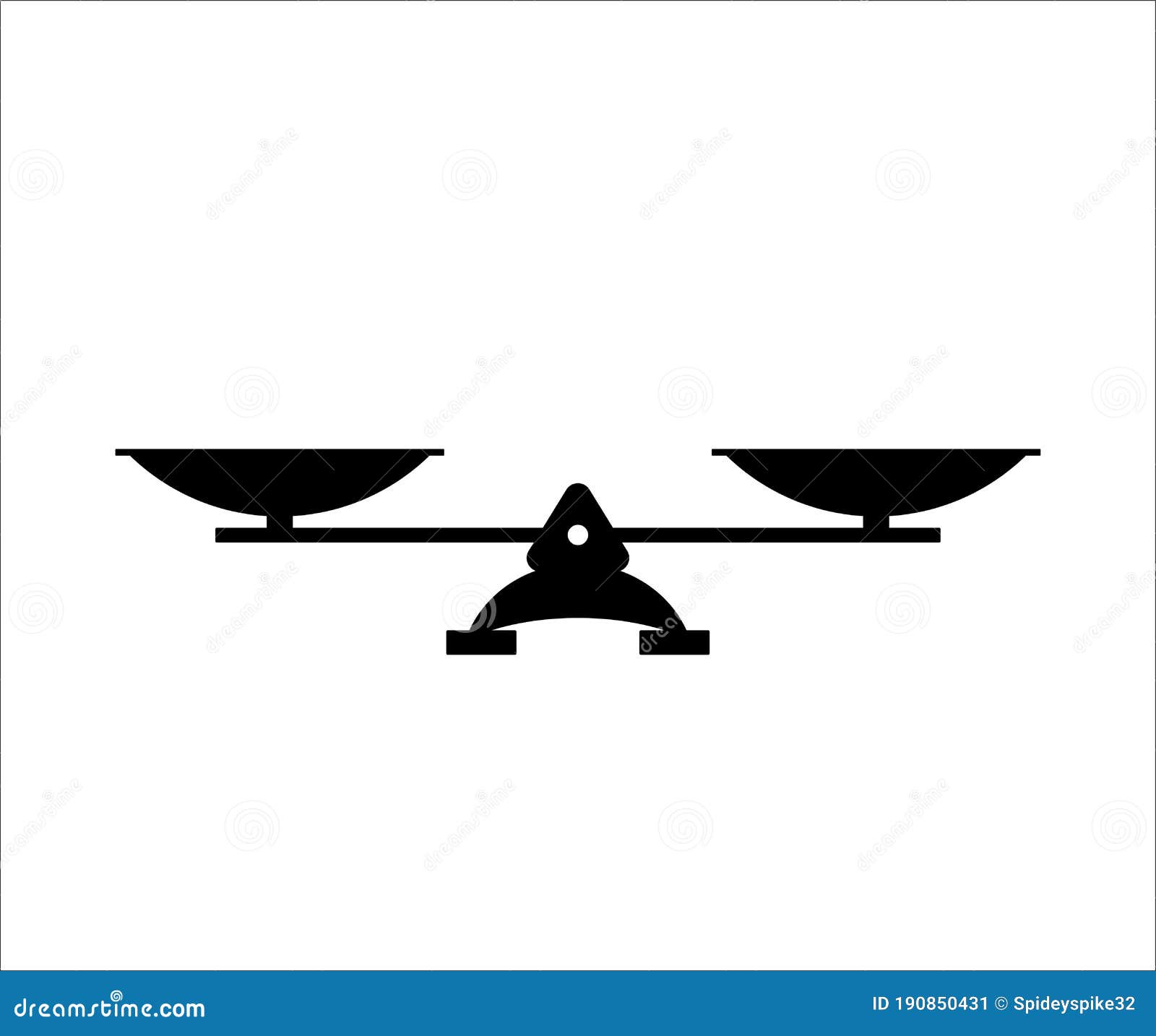 The Silhouette of Balance Scale.Isolated Vector Illustration Stock ...