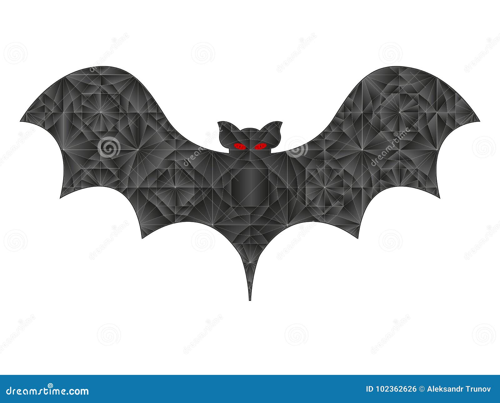 Crystallized Bat Silhouette Stock Vector - Illustration of calm ...