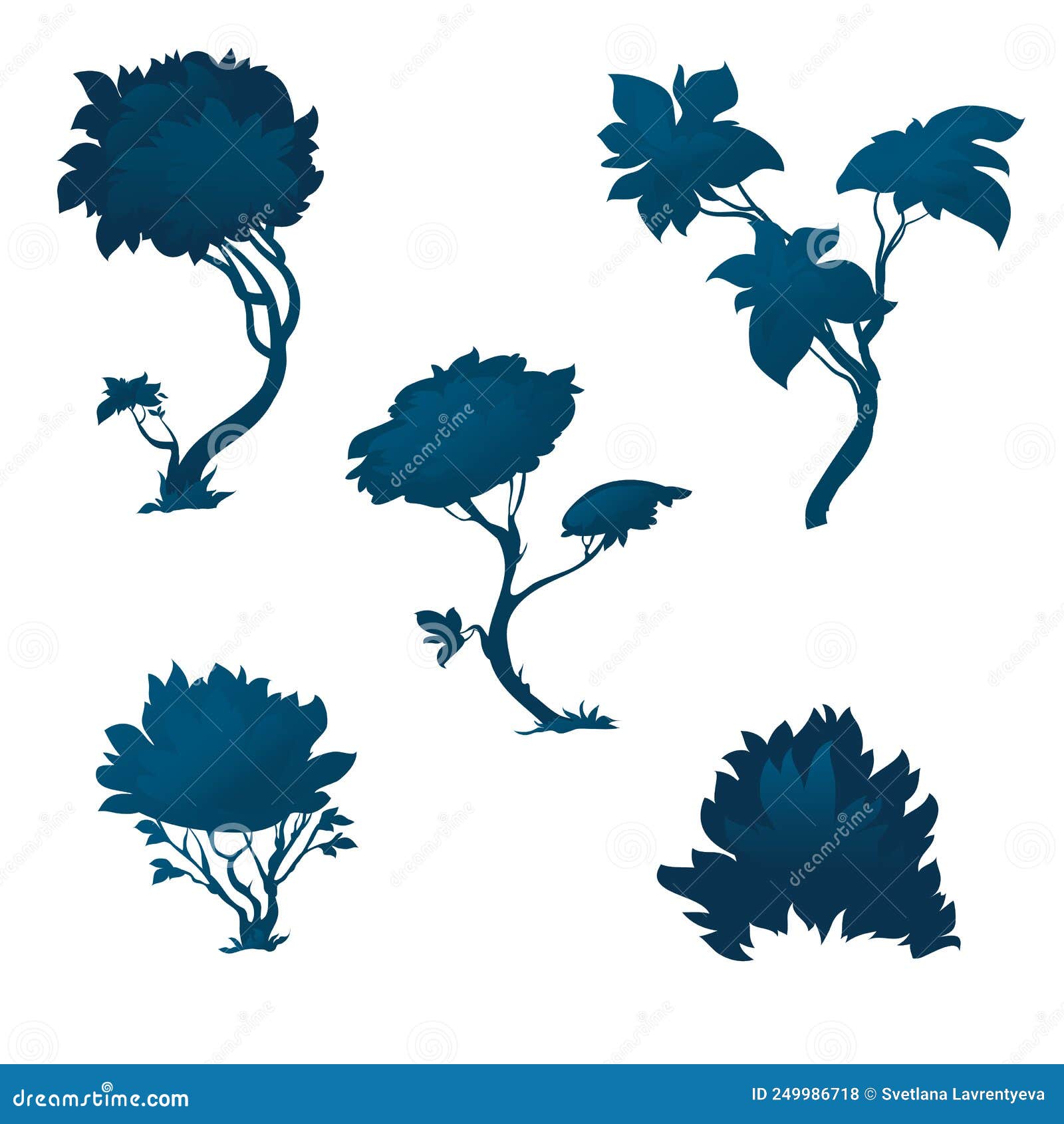 Shrubs Vector Silhouettes | CartoonDealer.com #29548841