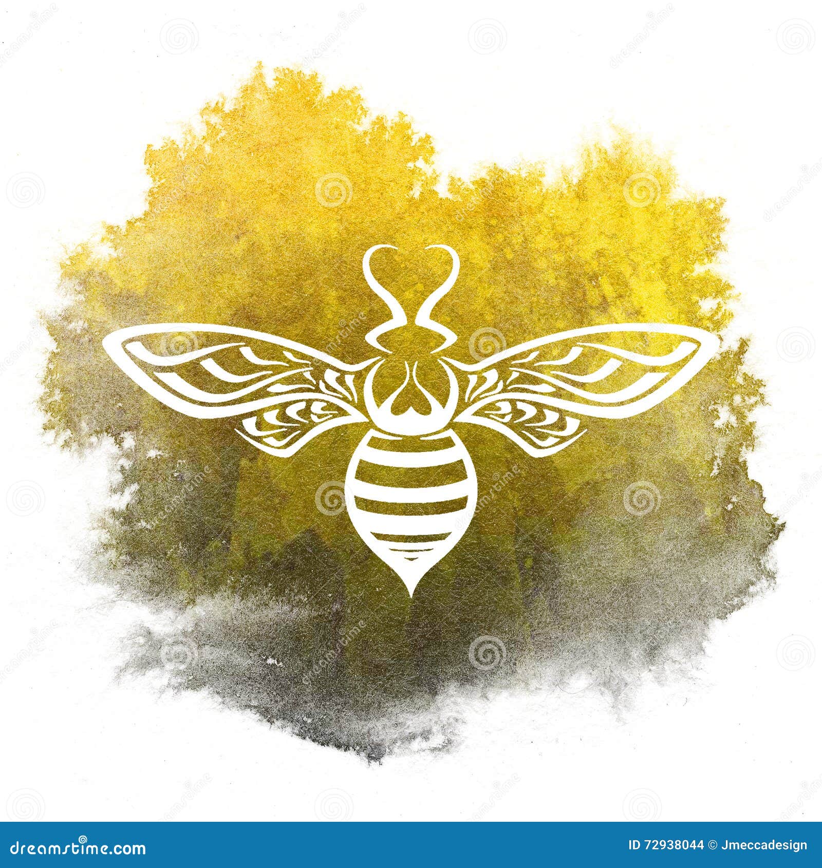 French Bee Illustration