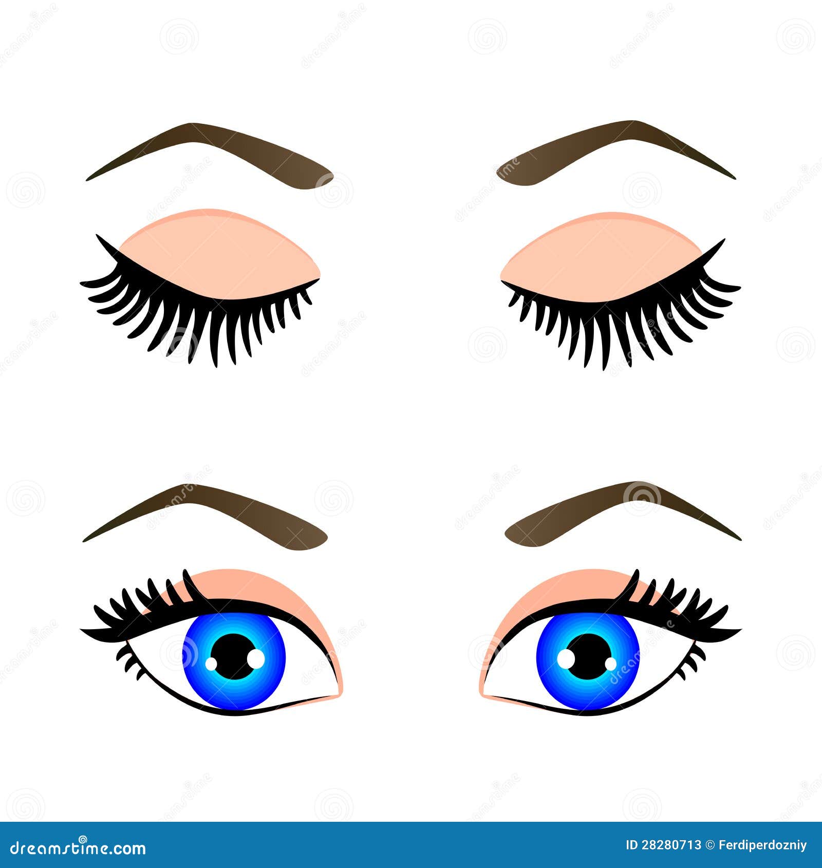 Open Eyes Clip Art